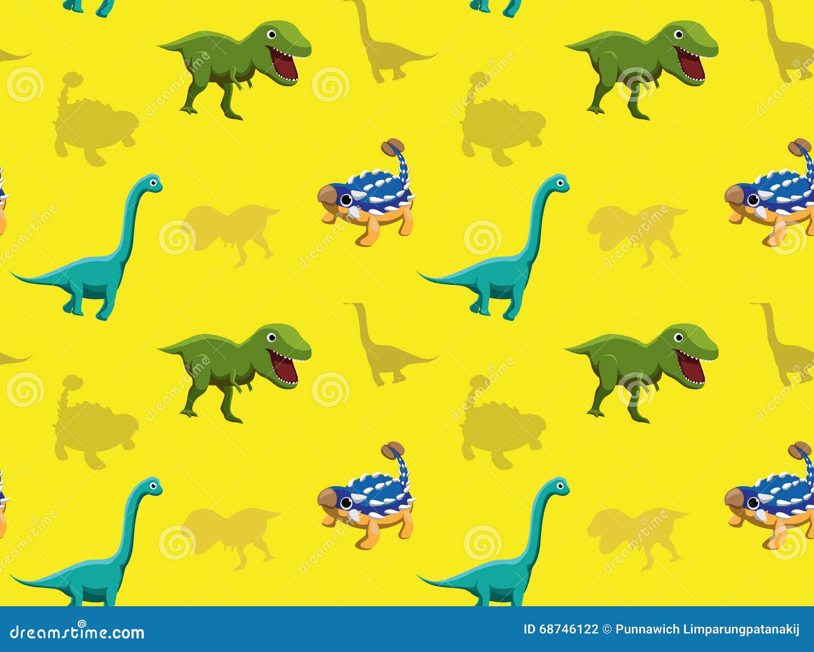 Dinosaurs Wallpaper Vector Illustration 11 Stock Vector - Illustration ...