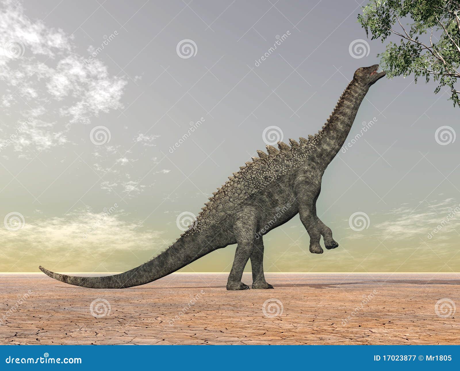 Dinosaurus Ampelosaurus stock illustratie. Illustration of dinosaurus ...