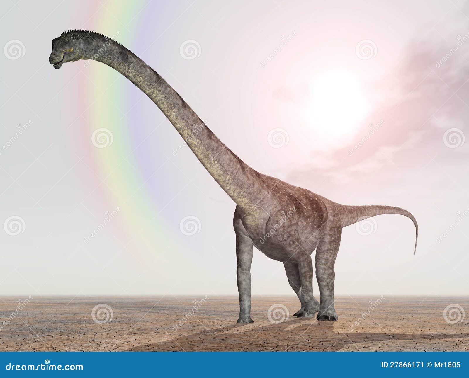 Dinossauro Puertasaurus ilustração stock. Ilustração de wilderness ...