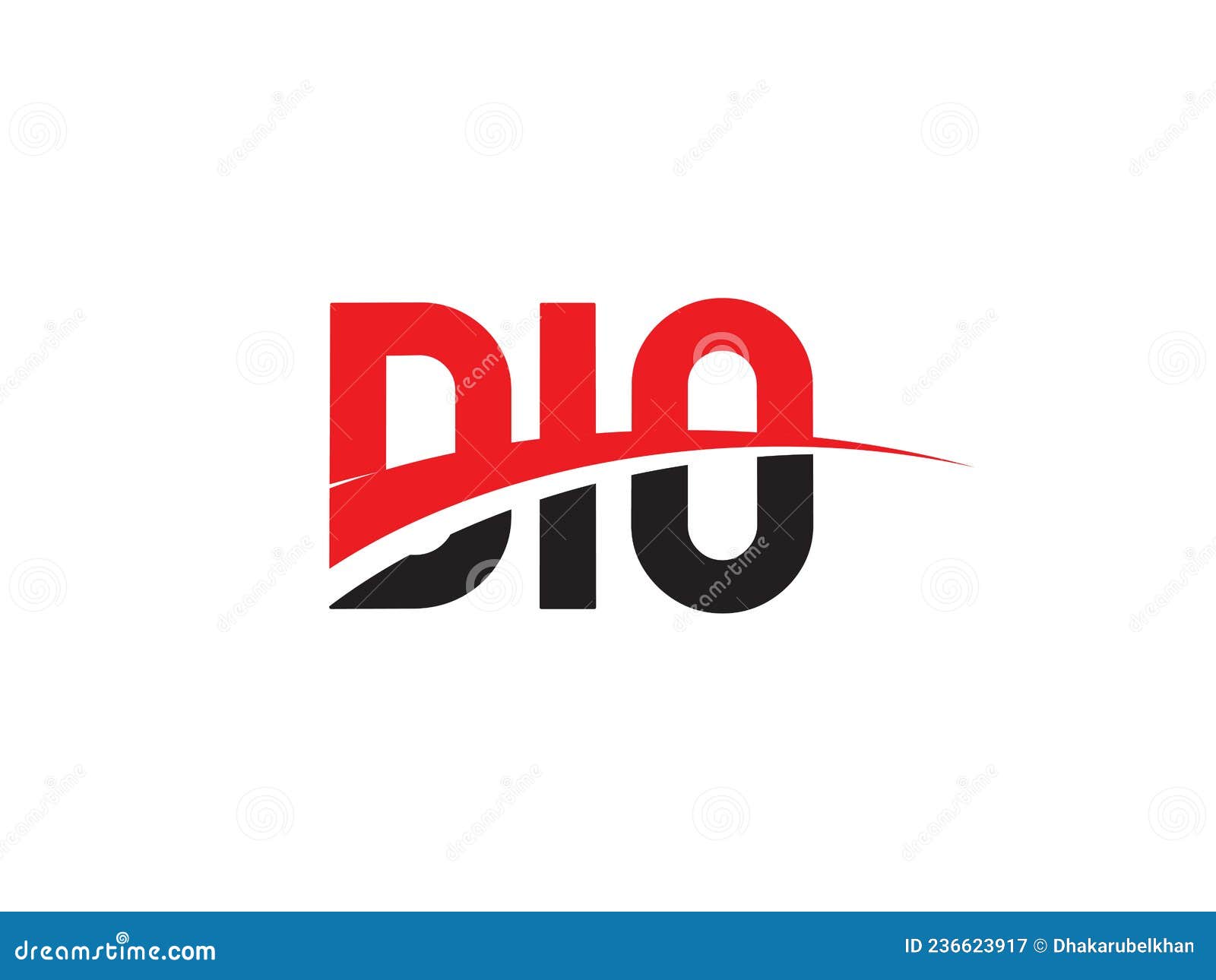 DIO Letter Initial Logo Design Vector Illustration Stock Vector ...