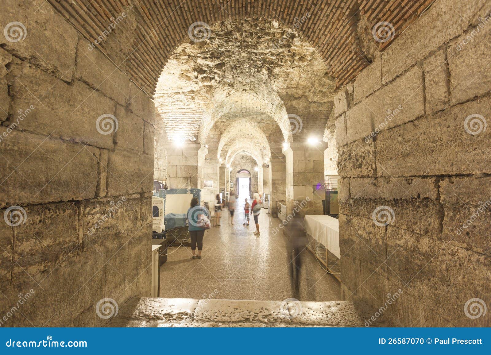 Diocletian palace basement editorial image. Image of step - 26587070