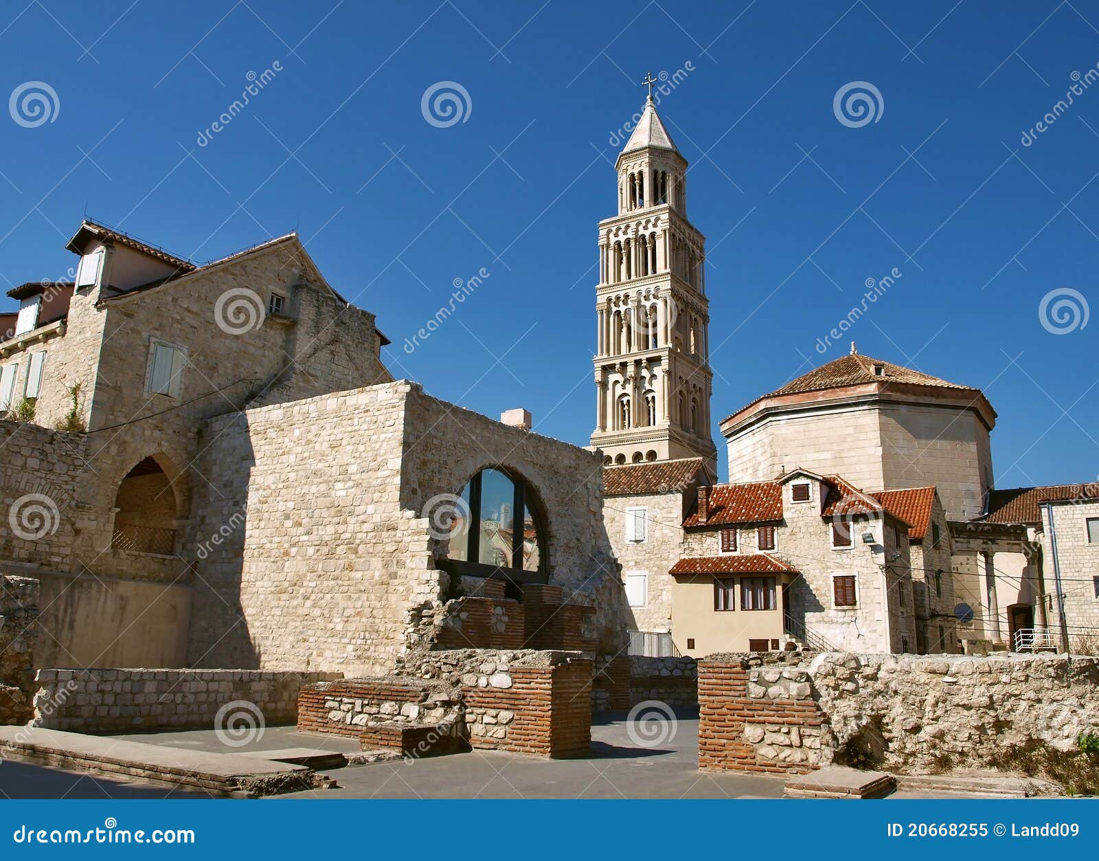 Diocletian palace in Split stock image. Image of colorful - 20668255