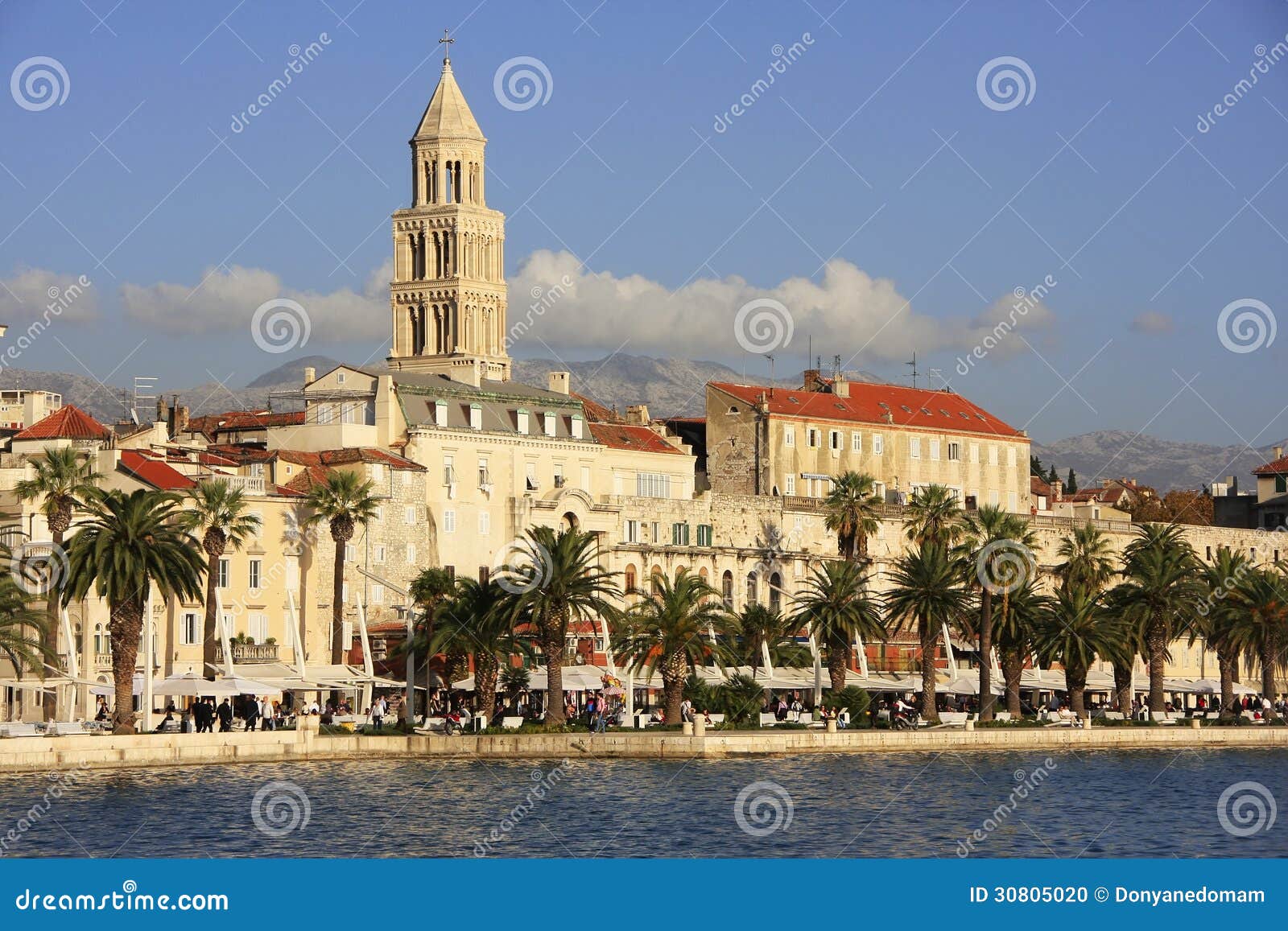 Diocletian S Palace, Split Waterfront Stock Photo - Image of palace ...