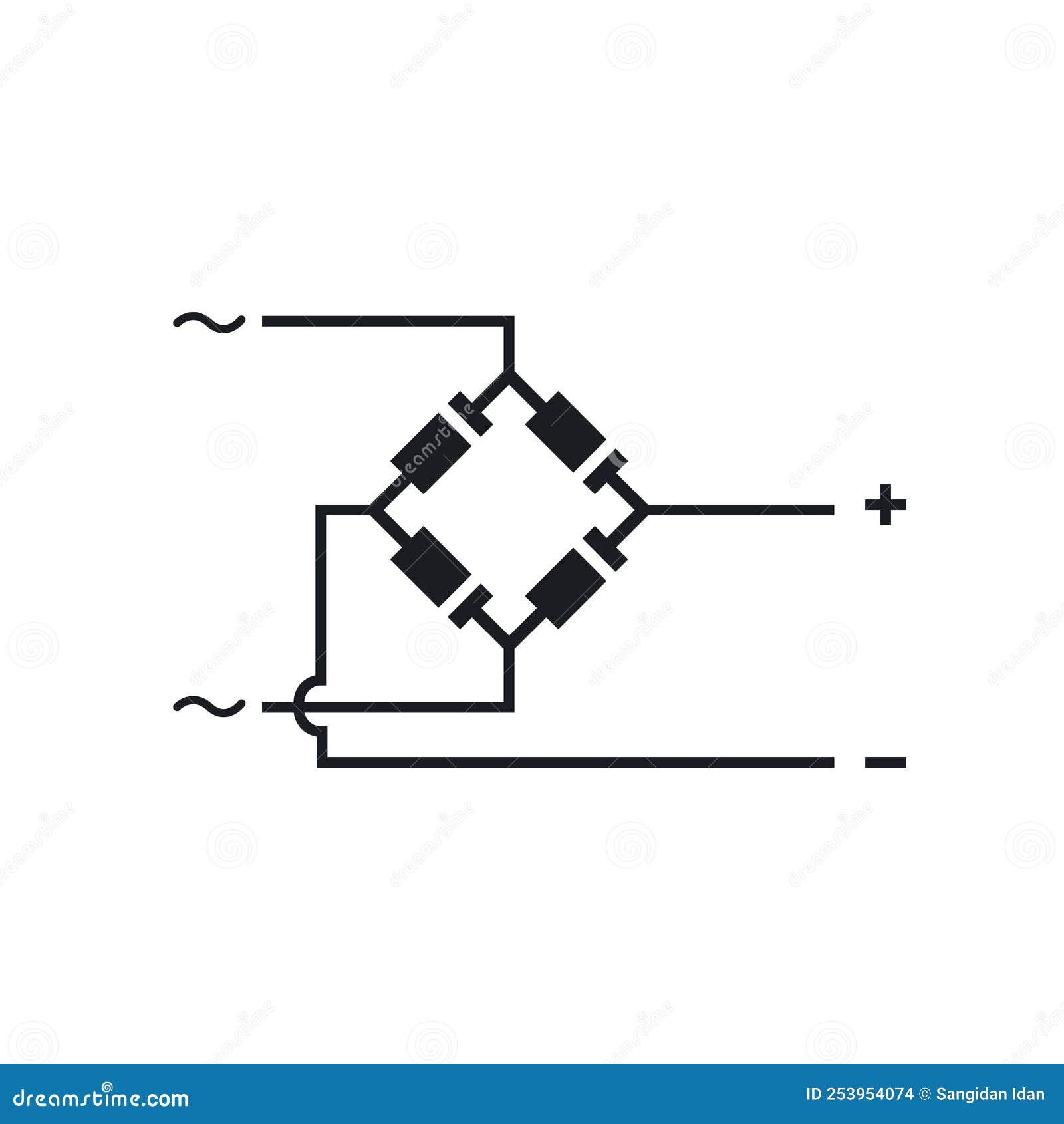 Diode Bridge Circuit Vector Illustration Concept Design | CartoonDealer ... Diode Bridge Circuit Vector Illustration Concept Design | CartoonDealer ...