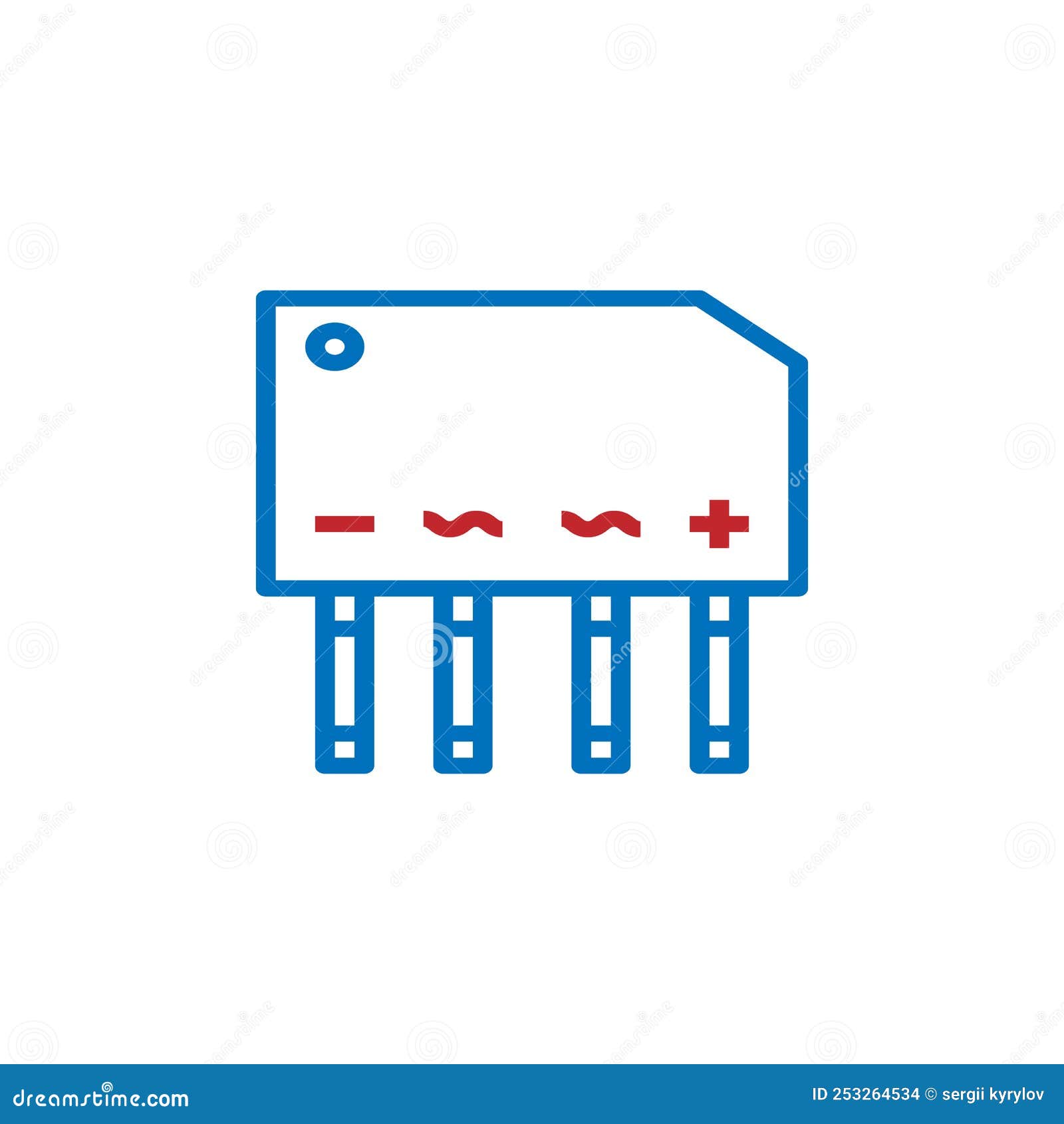 Diode Bridge Circuit Vector Illustration Concept Design | CartoonDealer ...