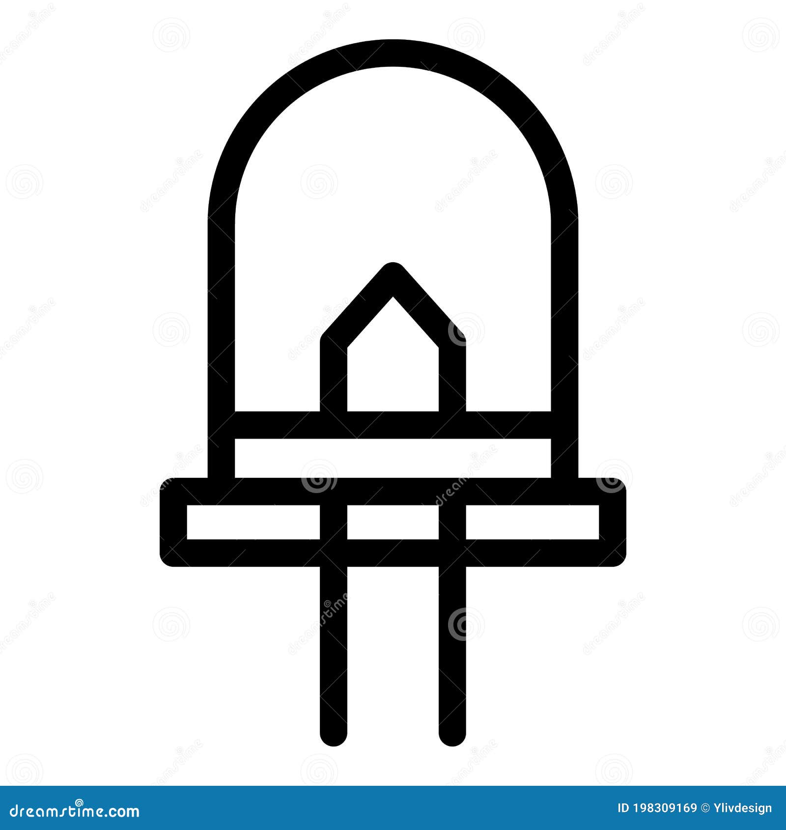 Diode Smd Component Tape Icon Cartoon Vector | CartoonDealer.com #218629603