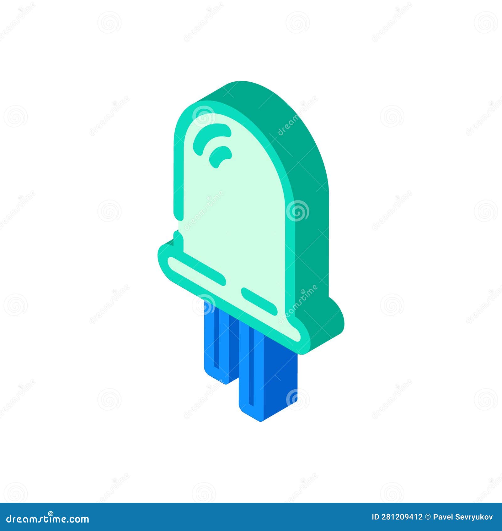 Diode Electrical Engineer Isometric Icon Vector Illustration Stock ...
