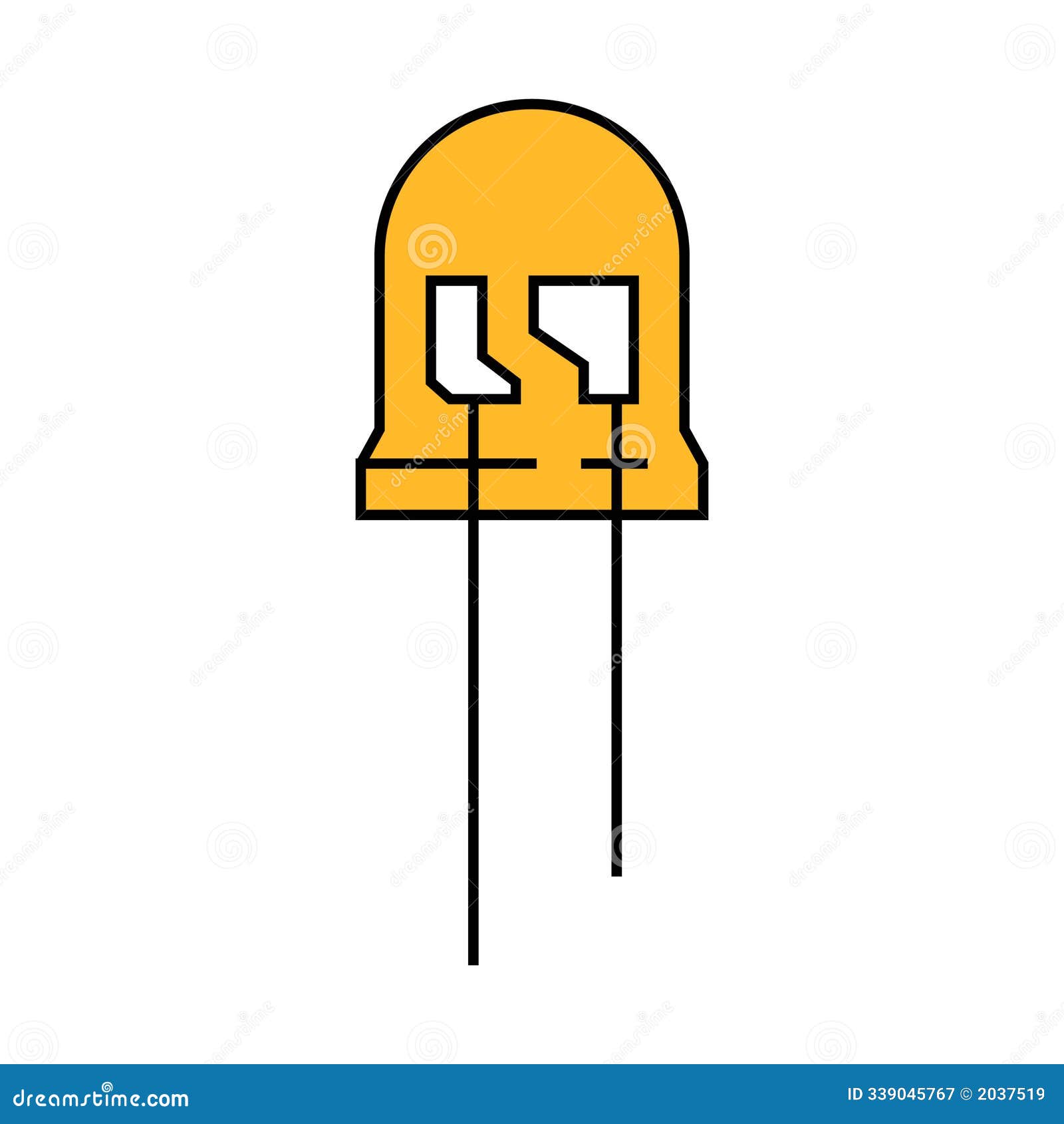 Red Diode In Electronic Circuit Icon Isolated On Transparent Background ...