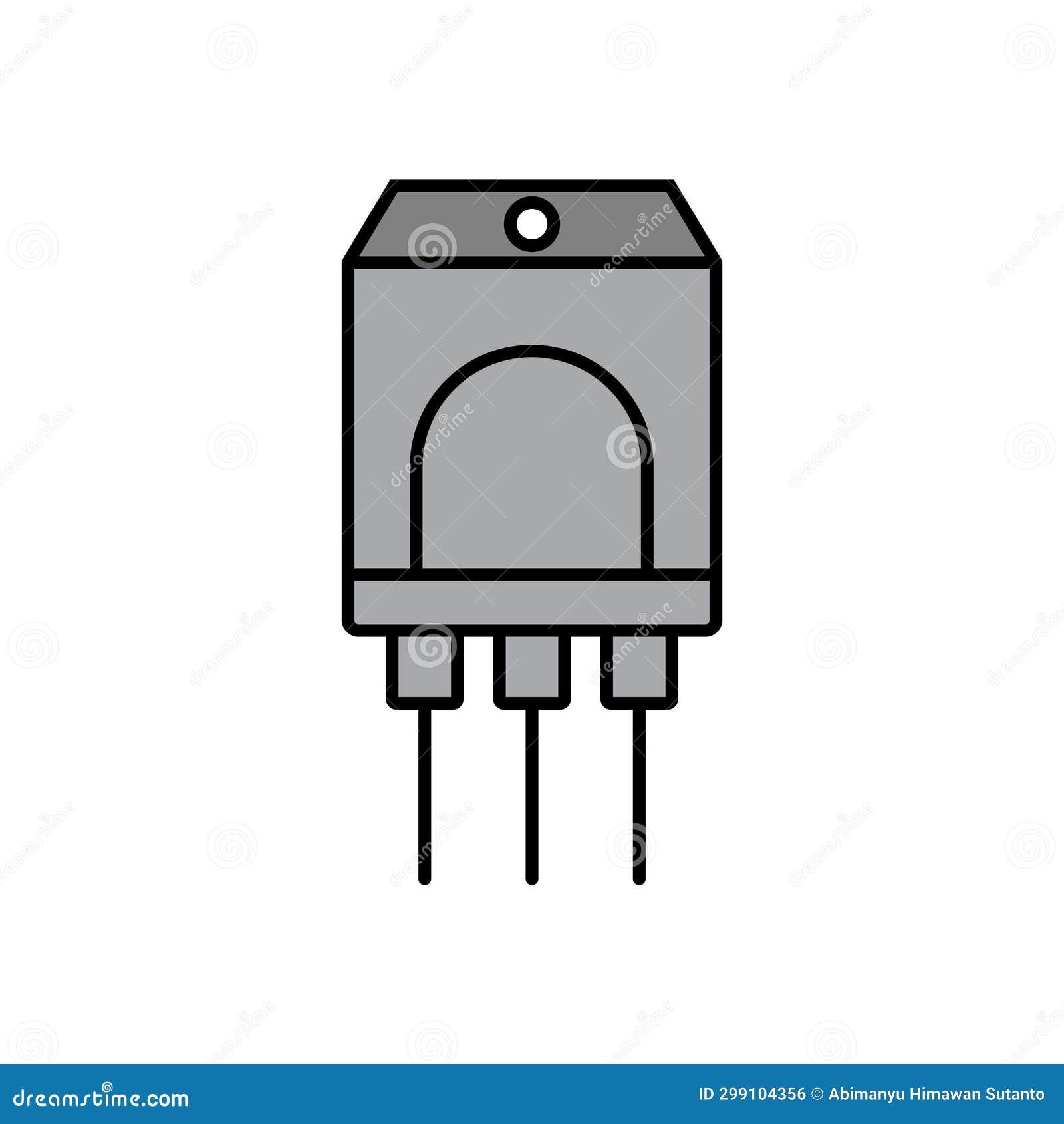 Diode icon vector stock illustration. Illustration of simple - 299104356