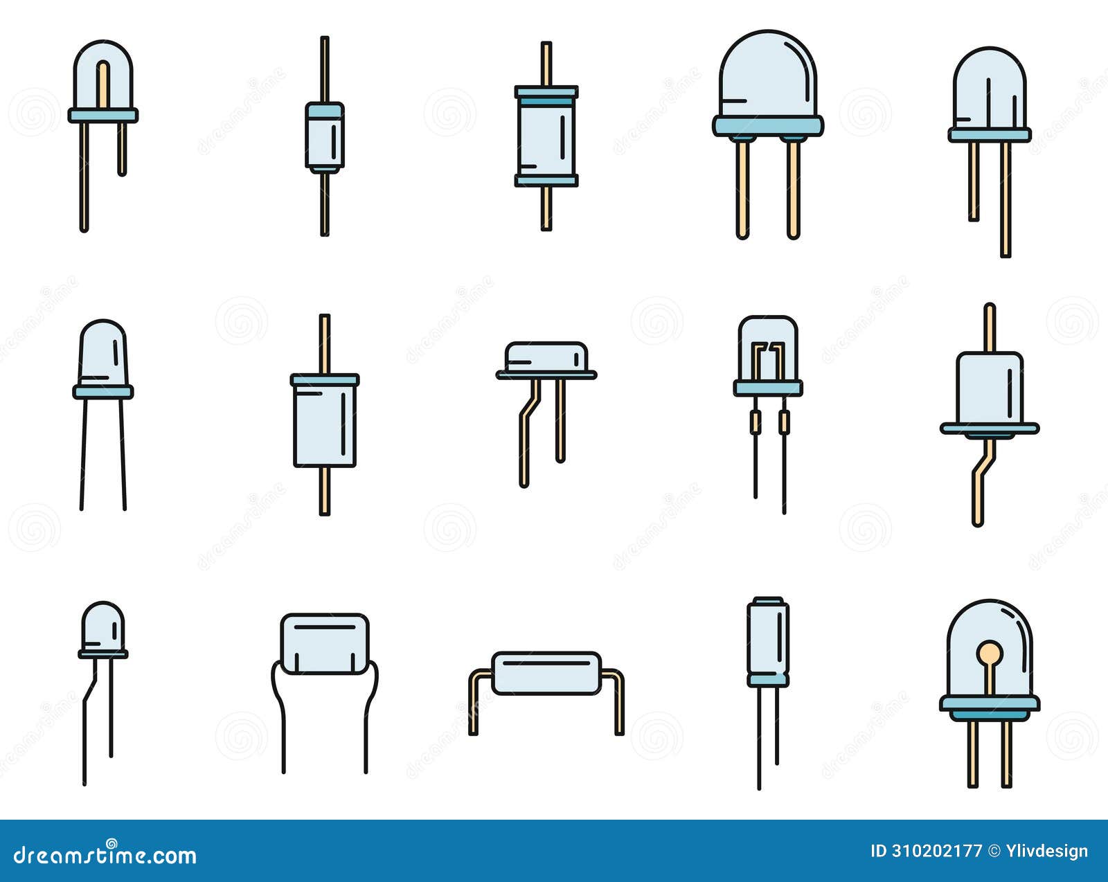 Diode. Anode And Cathode. Electronic Symbol Of Illustration Of Basic ...