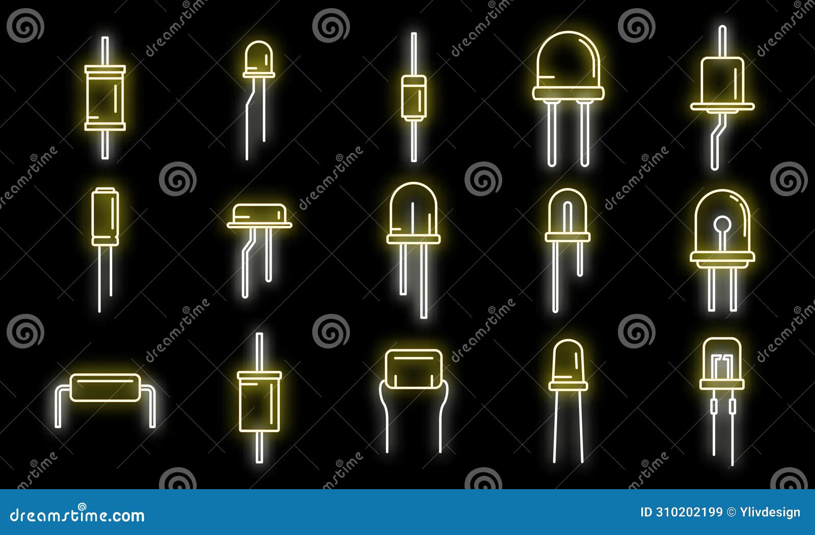 Diode. Anode And Cathode. Electronic Symbol Of Illustration Of Basic ...