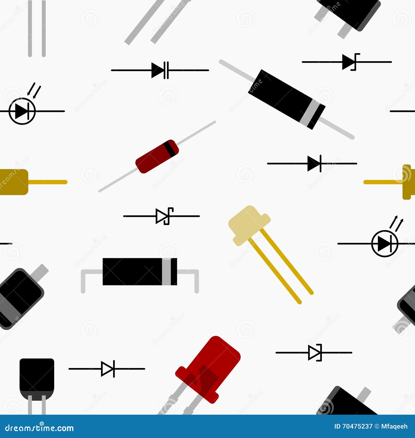 Varicap Symbol, Electronic Components, Radio Components Cartoon Vector ...