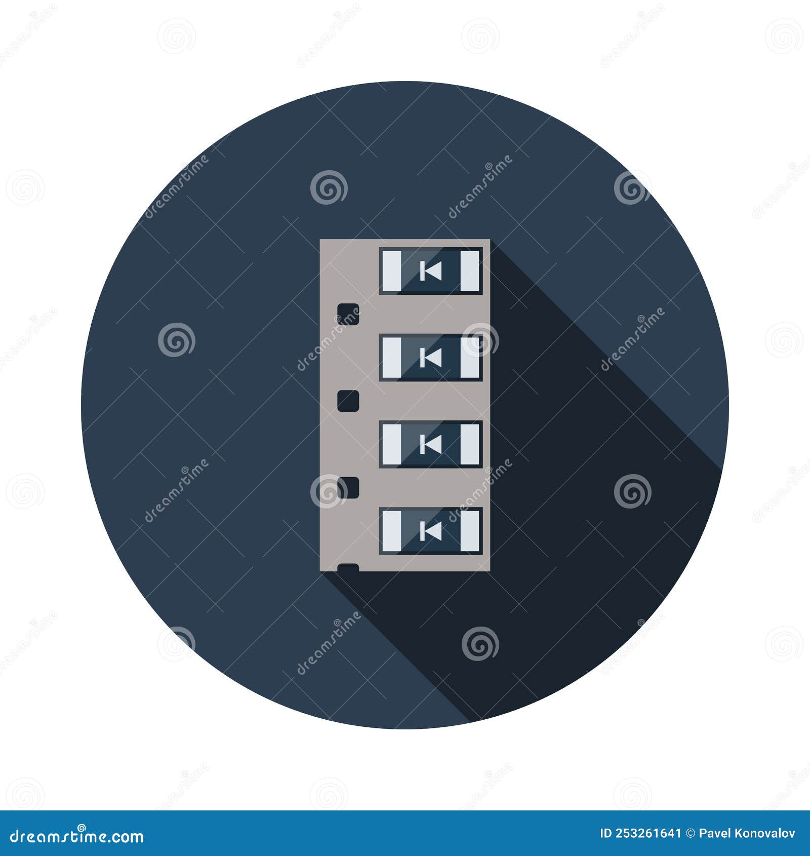 Diode Smd Component Tape Icon Cartoon Vector | CartoonDealer.com #253261641