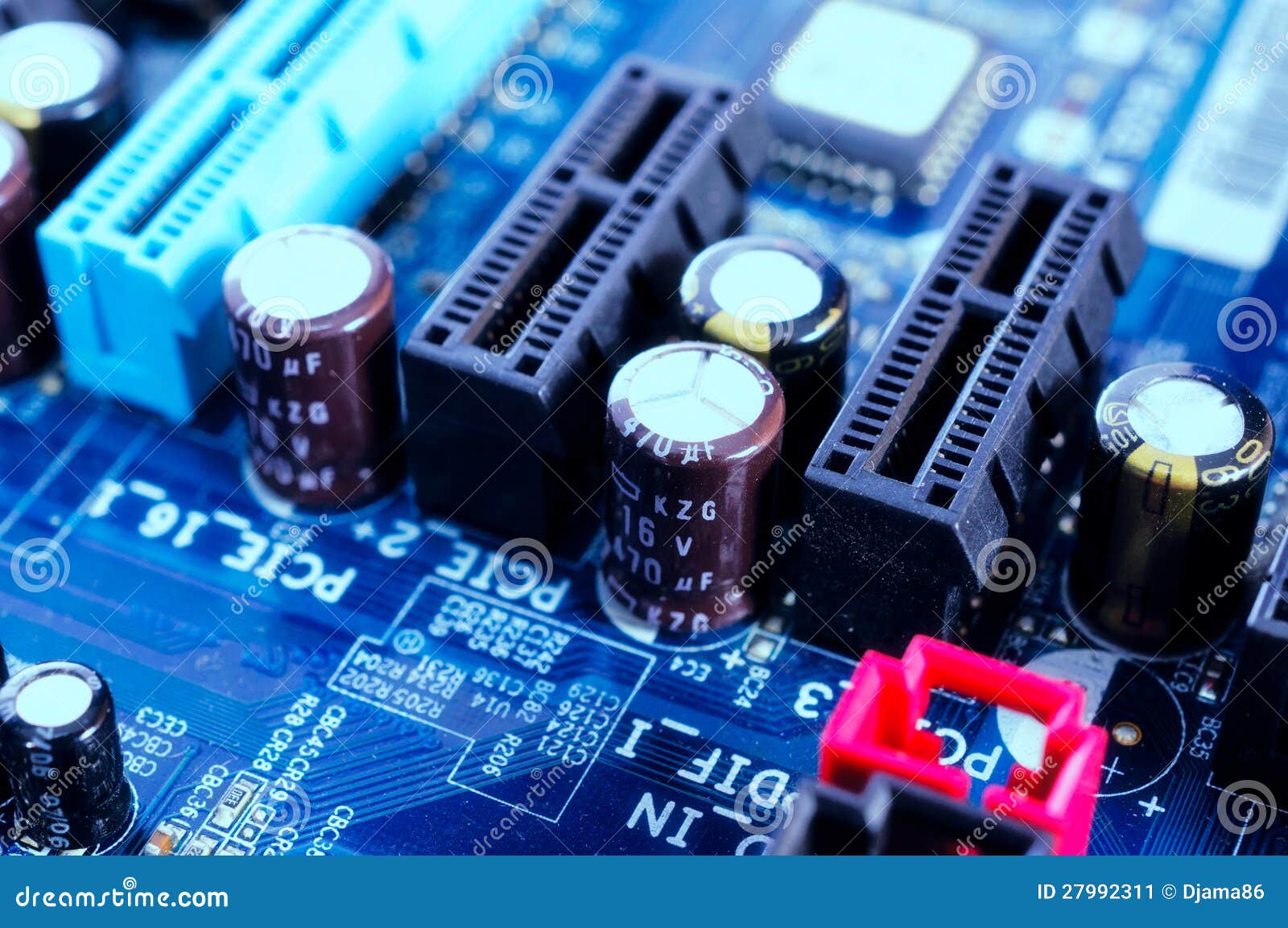 Diodes on board stock image. Image of communication, information - 27992311