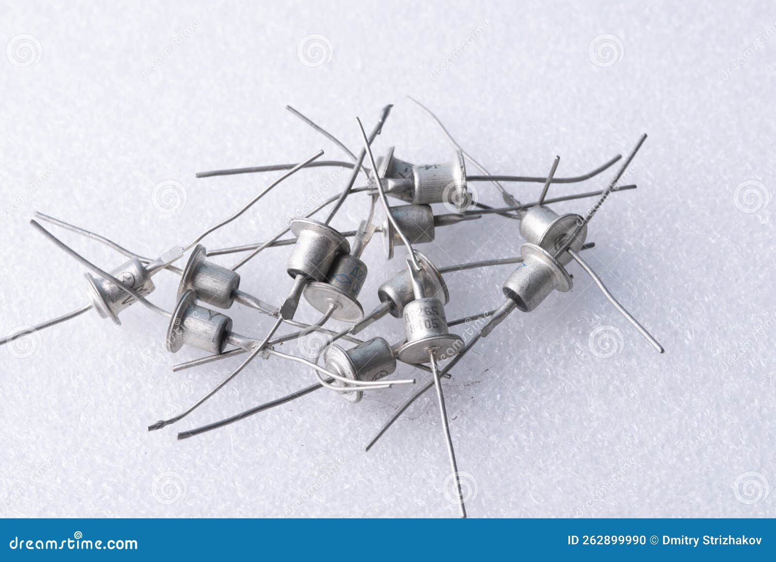 Diodes, Electronic Components, on a White Background. Stock Photo ...