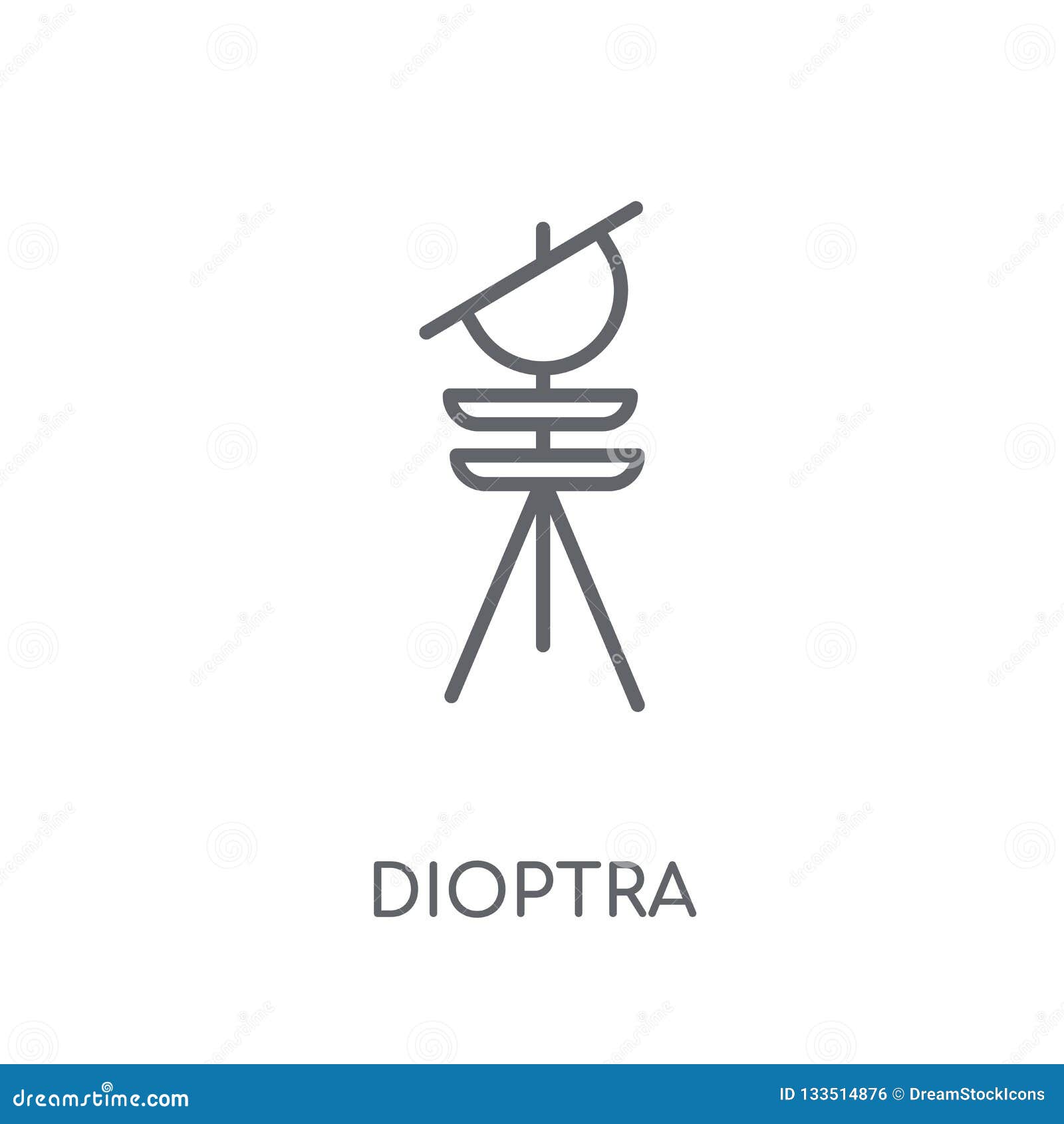 Dioptra Linear Icon. Modern Outline Dioptra Logo Concept on Whit Stock ...