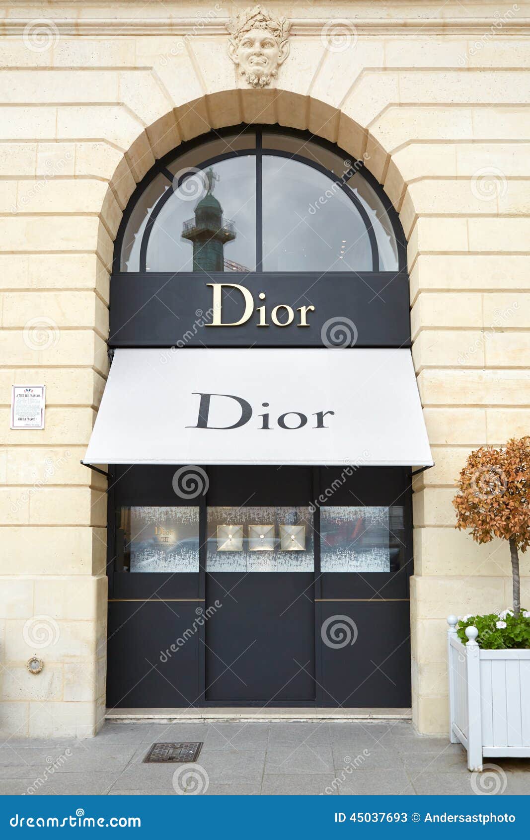 Dior Shop in Place Vendome in Paris Editorial Stock Photo - Image of ...