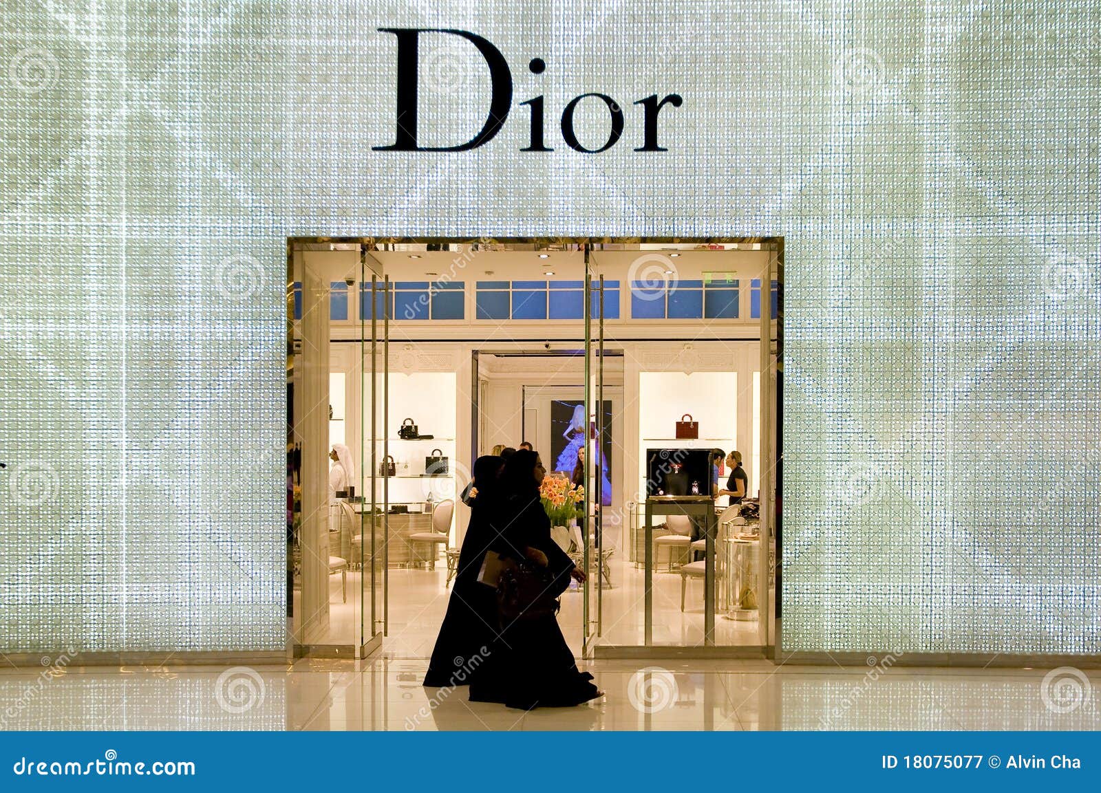 Dior Shop window display editorial photography. Image of arab - 18075077