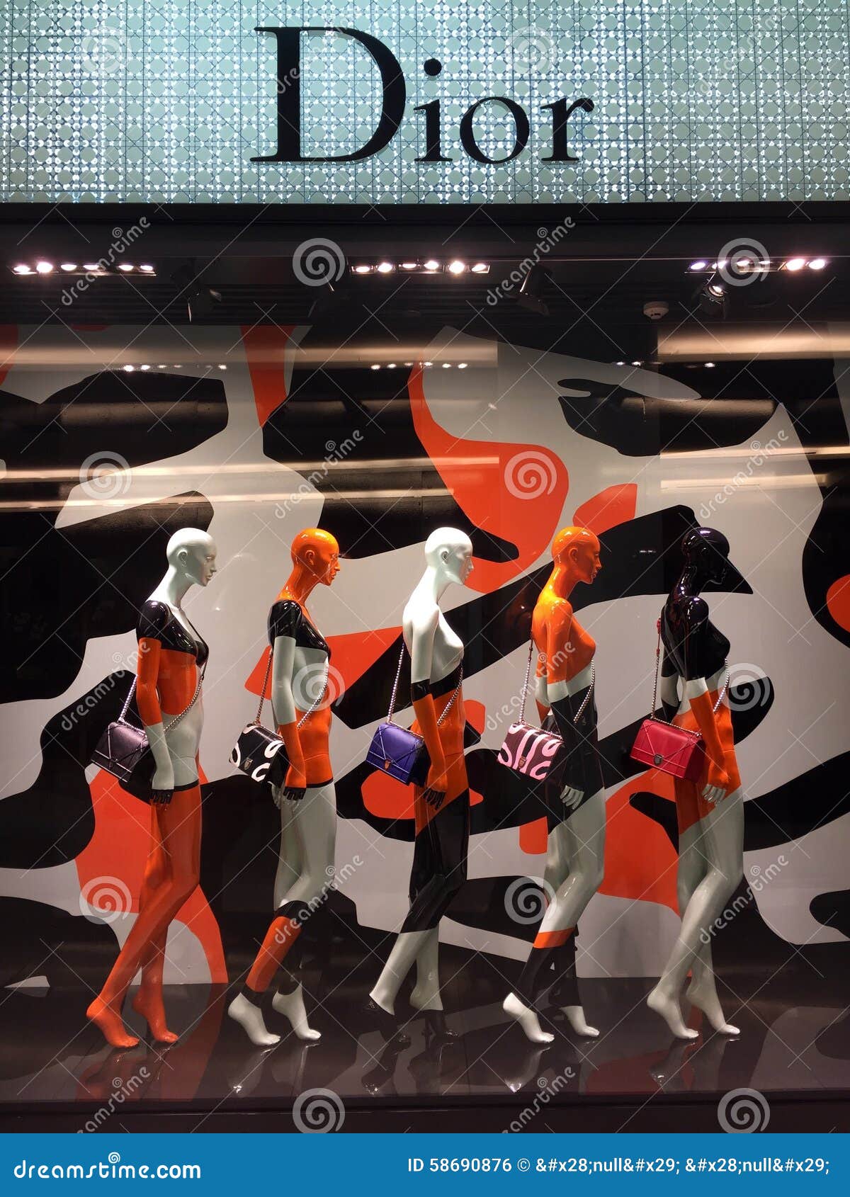 Dior Window Display in Thainland Editorial Photo - Image of tattoo ...