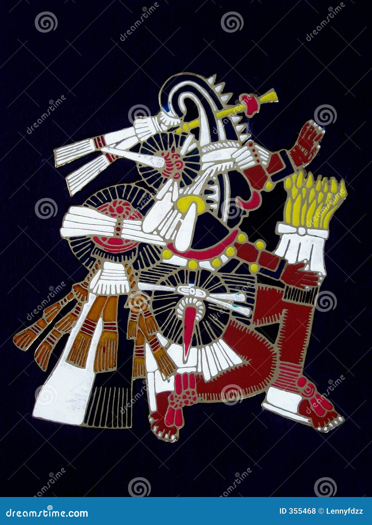 Dios azteca abstracto foto de archivo. Imagen de dios, colorido - 355468