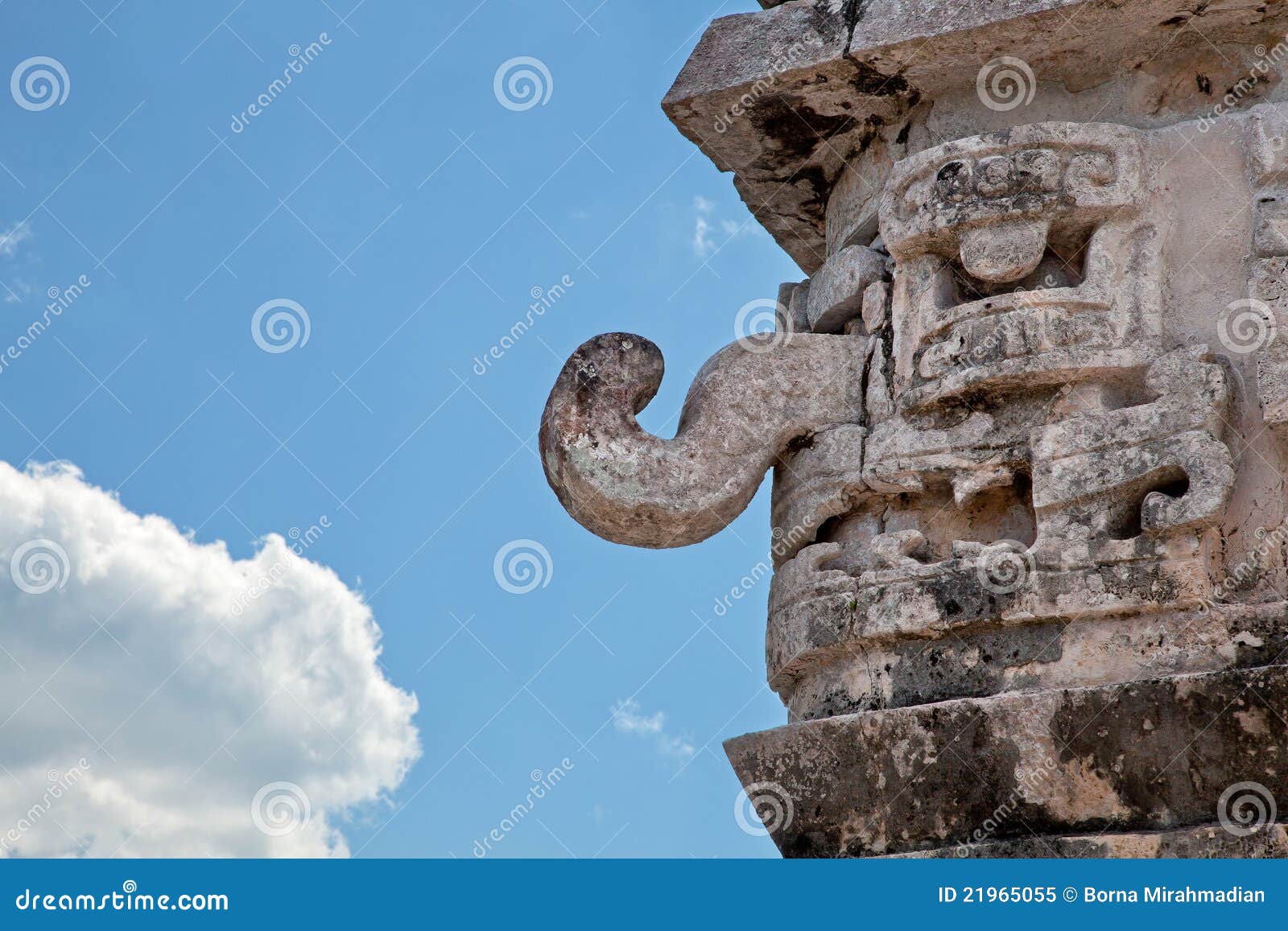 Dios Chaac De La Lluvia De Mayans En México Imagen de archivo - Imagen ...