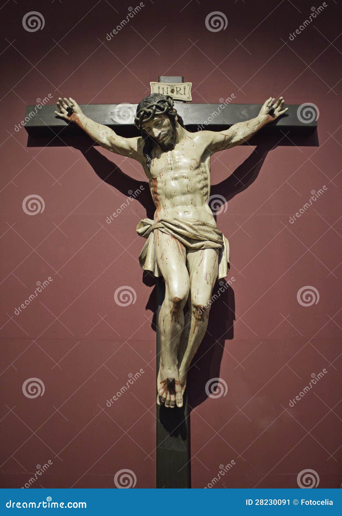 Dios crucificado imagen de archivo. Imagen de adornado - 28230091