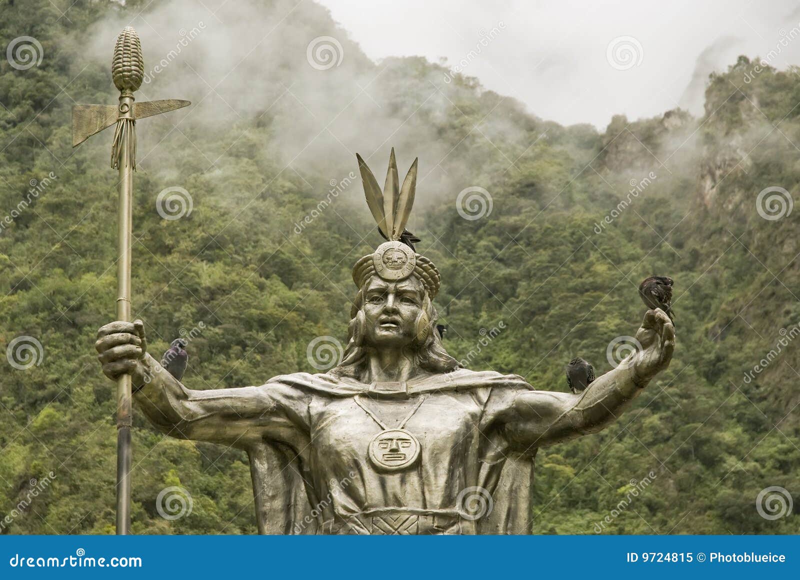 Dios Del Inca De Machu Picchu Imagen de archivo - Imagen de estatua ...