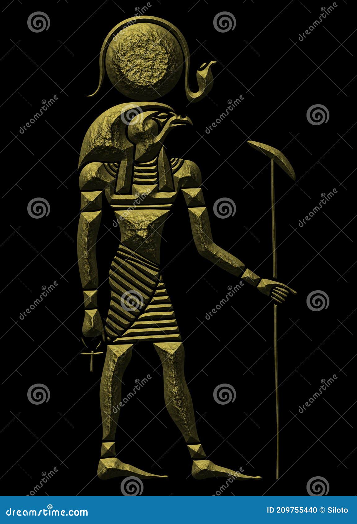 Dios del sol stock de ilustración. Ilustración de recorte - 209755440