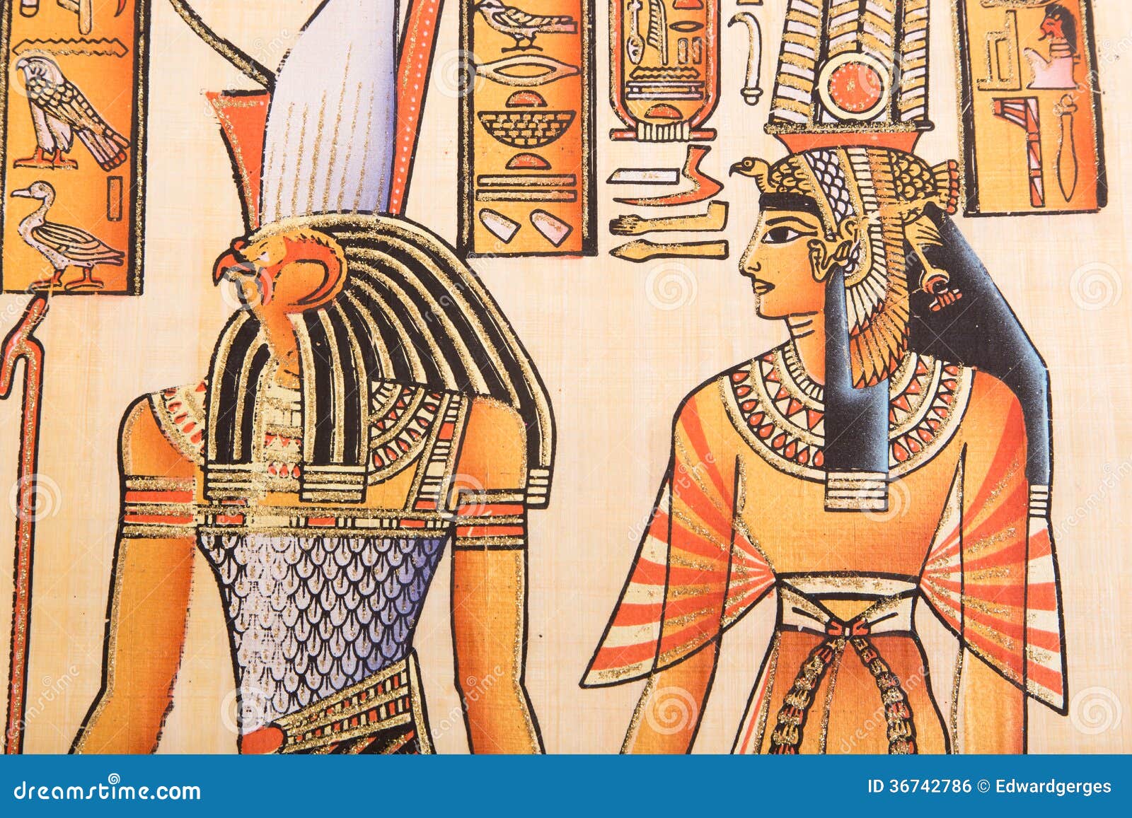 Dios egipcio Horus foto de archivo. Imagen de dios, dioses - 36742786