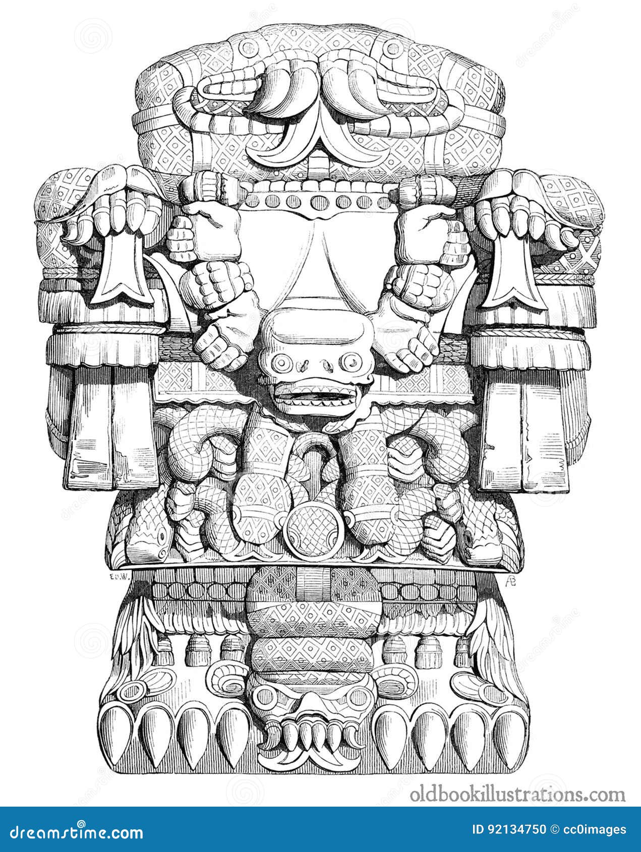 Diosa Azteca Coatlicue Imagen. Imagen: 92134750