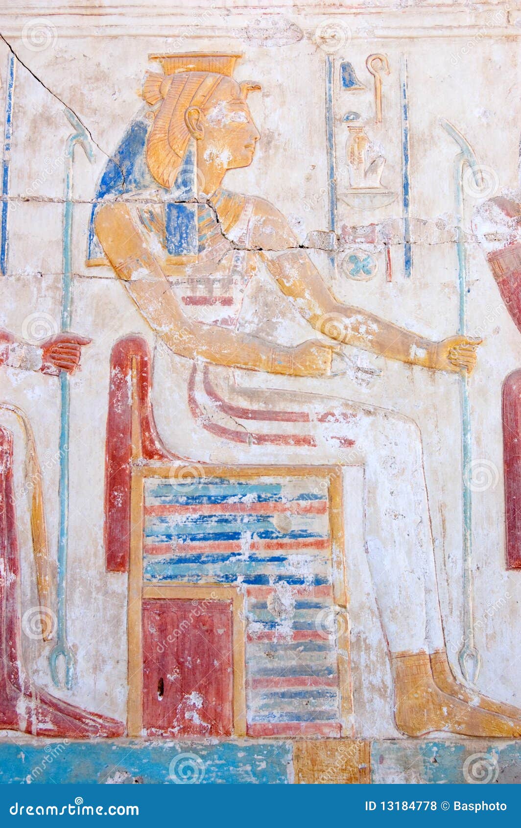 Diosa egipcia antigua Mut foto de archivo. Imagen de abatido - 13184778