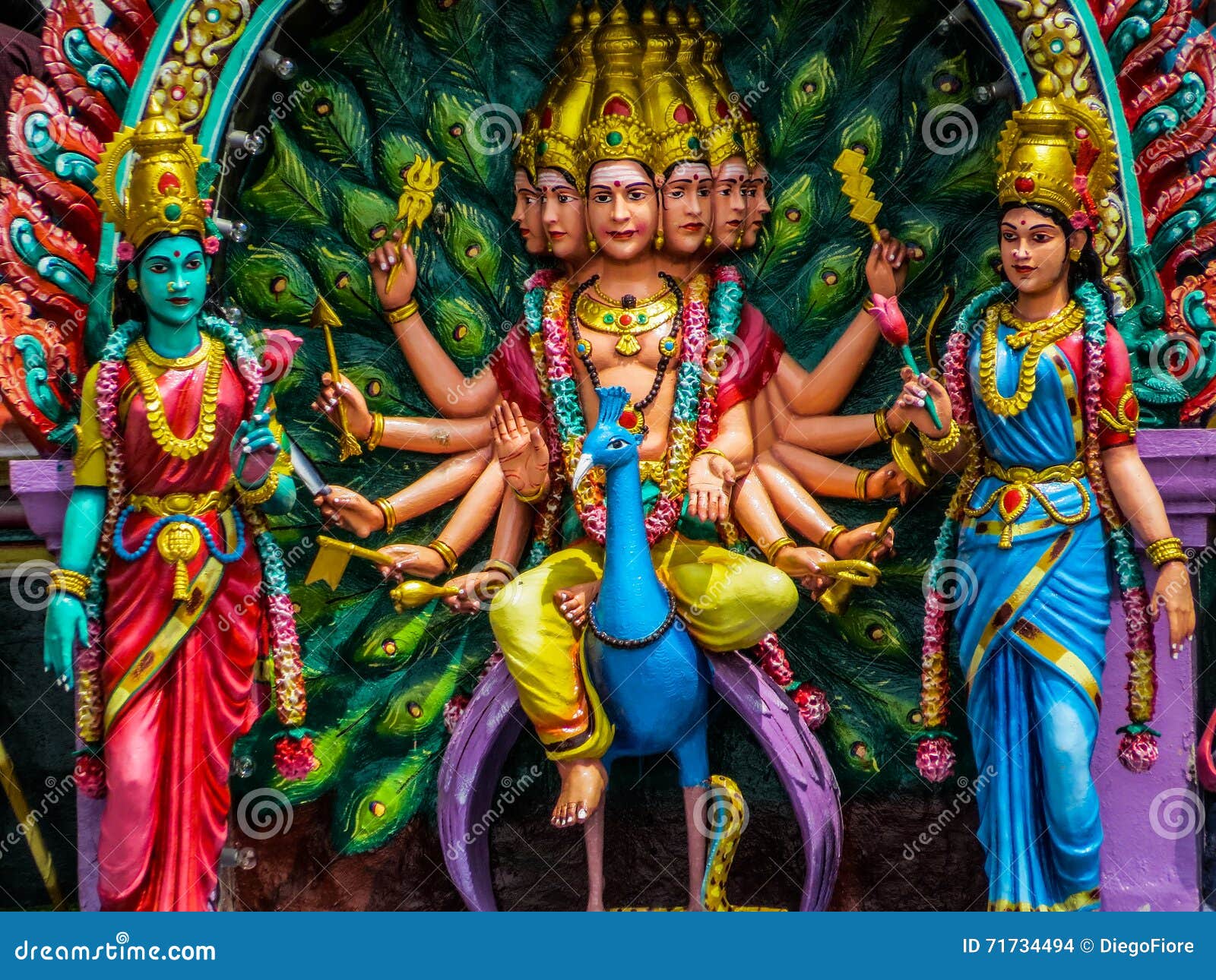 Dioses hindúes foto de archivo. Imagen de viajero, lugar - 71734494