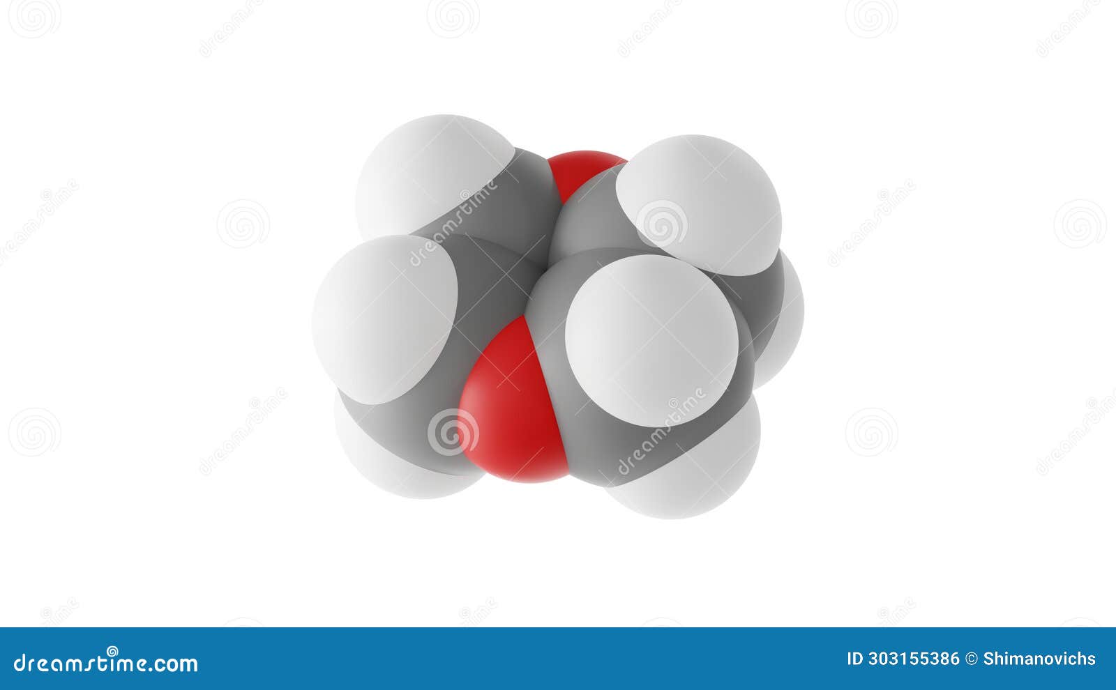 1.4-dioxane Molecule, Dioxane, Molecular Structure, Isolated 3d Model ...