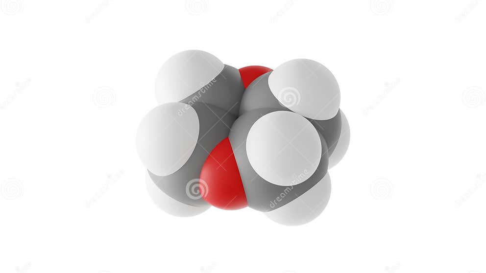 1.4-dioxane Molecule, Dioxane, Molecular Structure, Isolated 3d Model ...