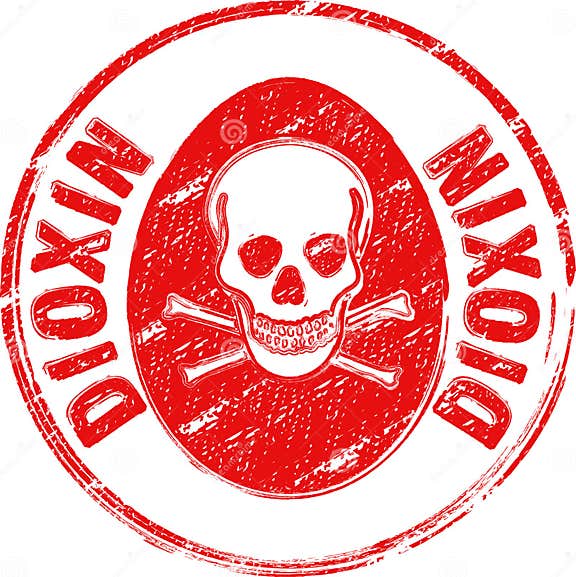 Dioxine d'estampille illustration de vecteur. Illustration du chimie ...