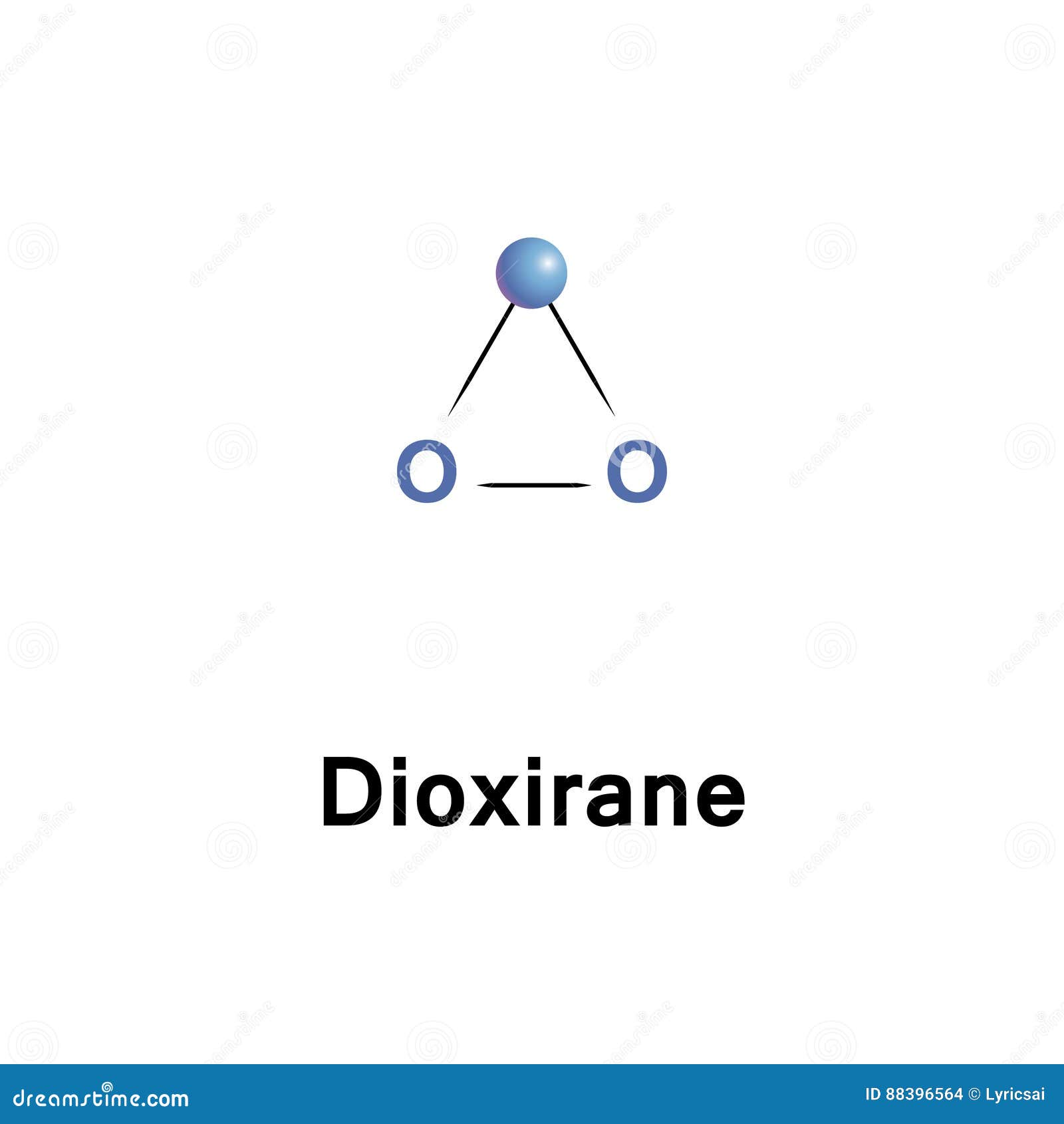 Dioxirane is a Heterocyclic Peroxide. Stock Vector - Illustration of ...