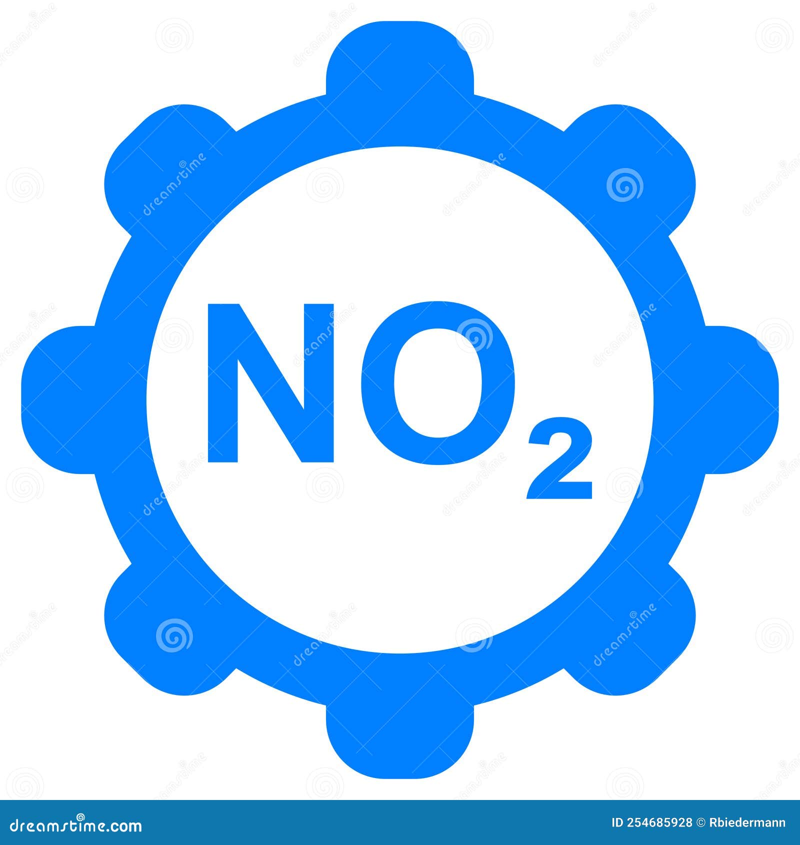 Dioxyde d'azote et roue illustration de vecteur. Illustration du azote ...