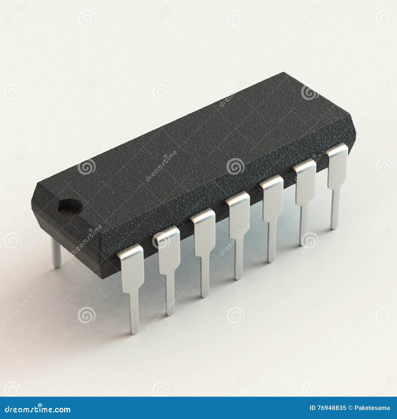 DIP chip package. stock illustration. Illustration of microprocessor ...