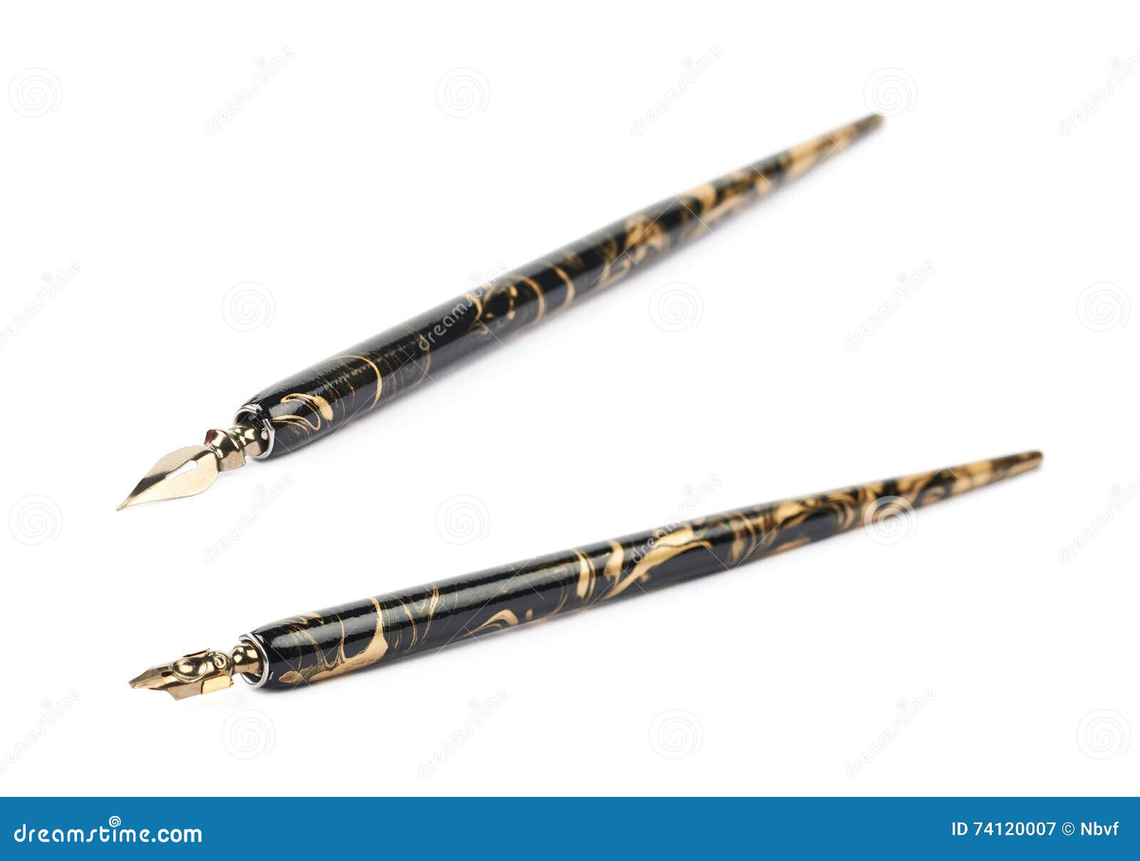 Dip nib ink pen isolated stock image. Image of work, writing - 74120007
