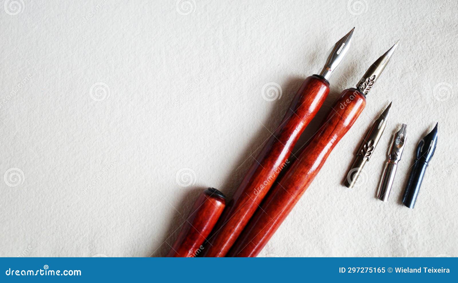 Dip pens close-up stock image. Image of craft, oldfashioned - 297275165