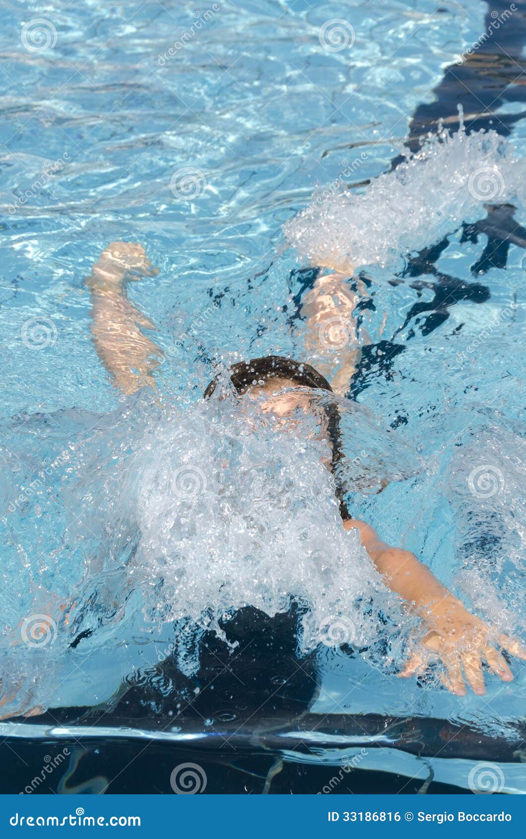 Dip in the pool stock photo. Image of swimming, child - 33186816