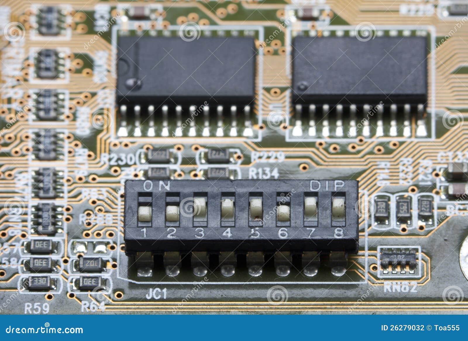 Dip Switch Macro stock photo. Image of decision, option - 26279032