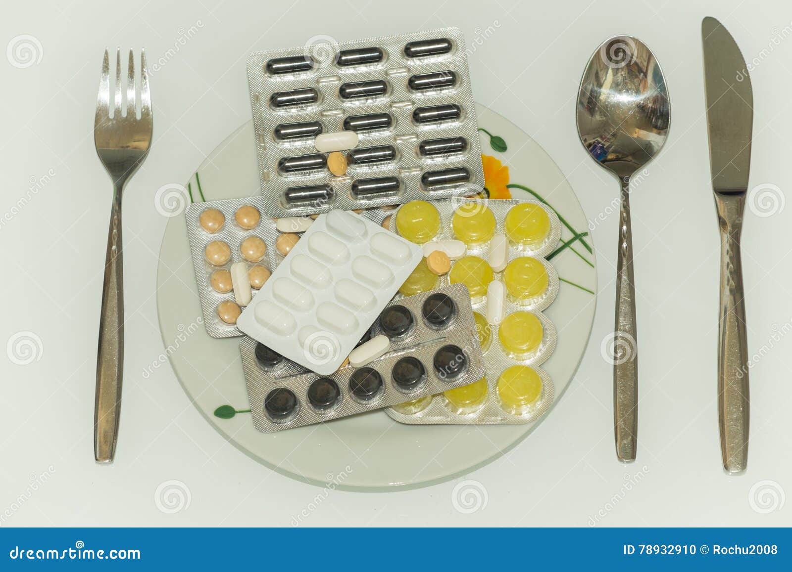 Dipendenza Dei Supplementi/degli Ipocondri Fotografia Stock - Immagine ...