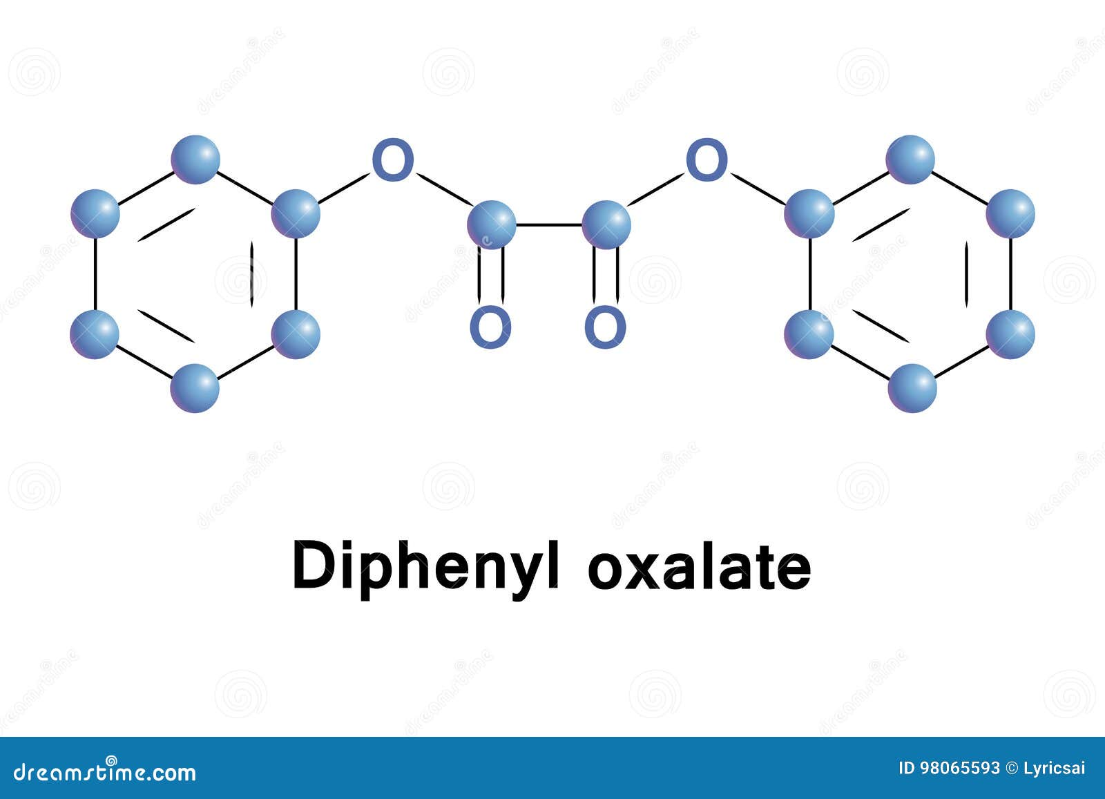 Diphenyl oxalate ester stock vector. Illustration of biochemistry ...