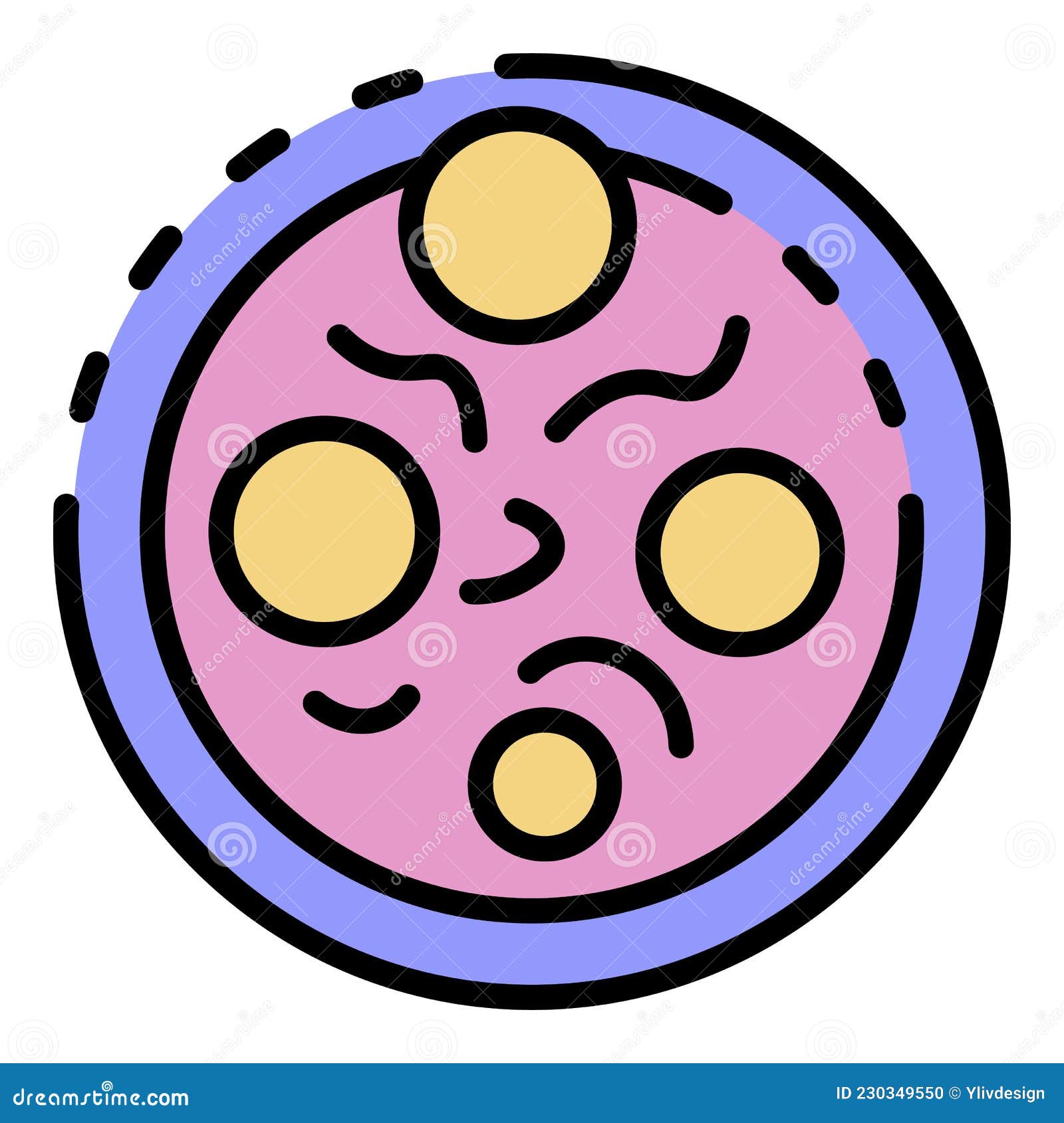 Diplococcus Icon Color Outline Vector | CartoonDealer.com #230349550