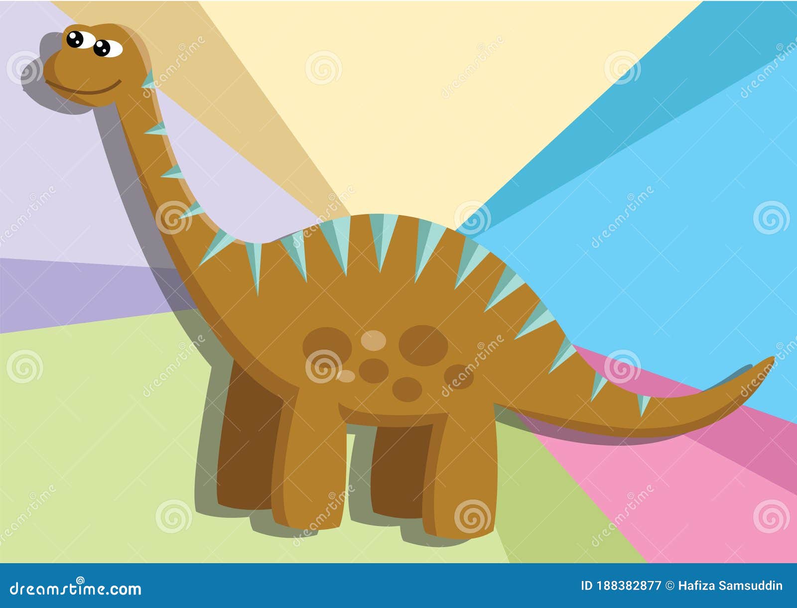 Diplodocus. Vector Illustration Decorative Design Stock Vector ...