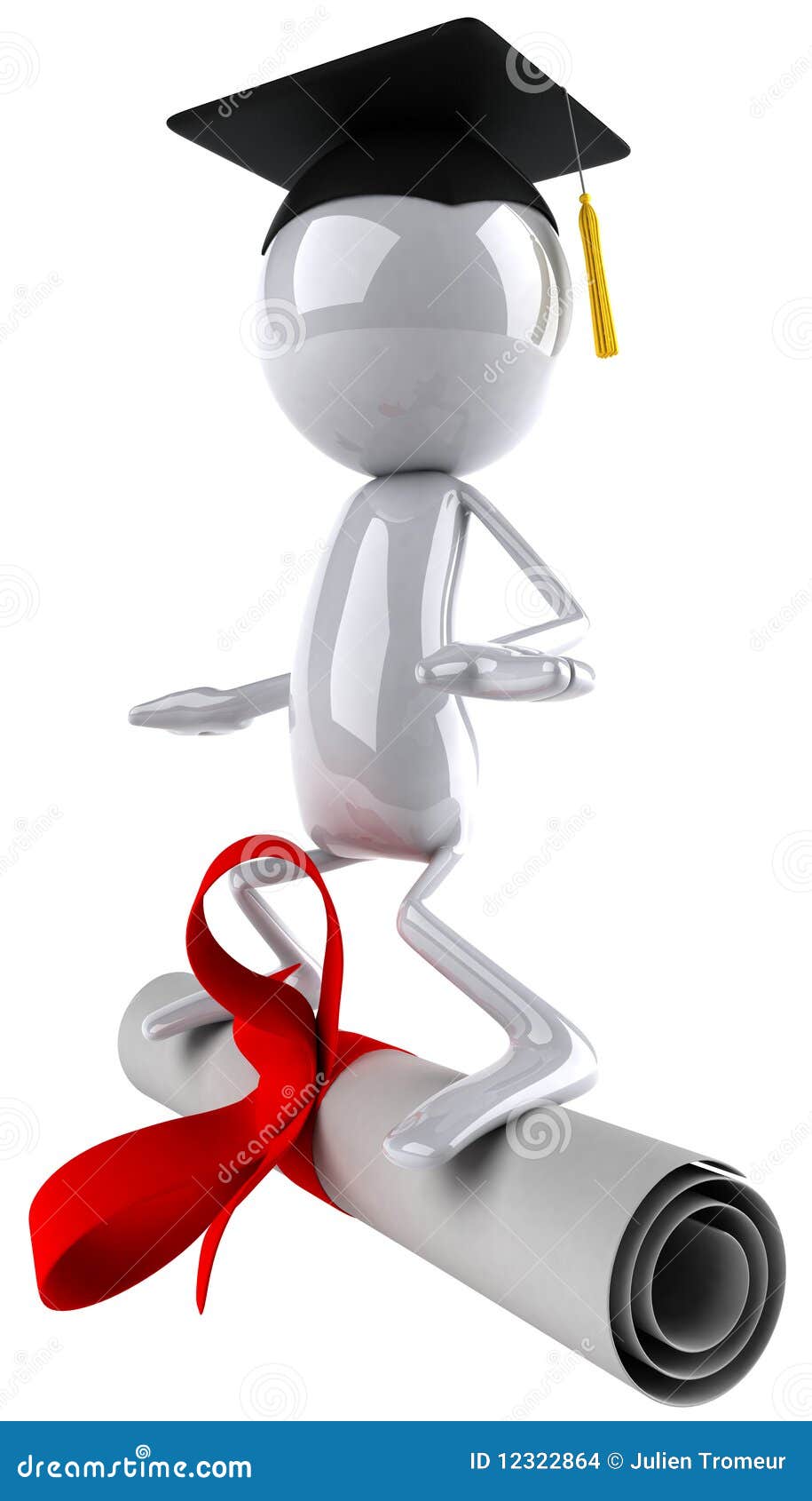 Diploma stock illustration. Illustration of degree, graduation - 12322864