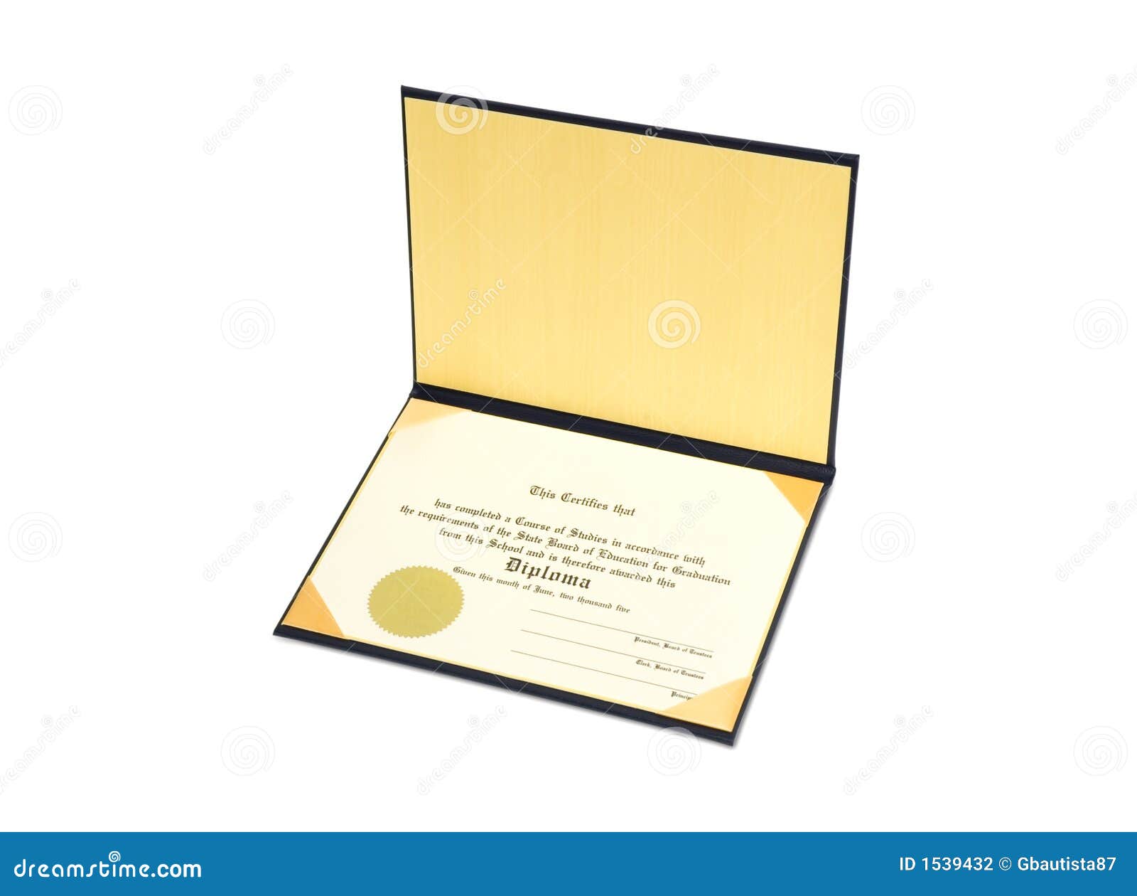Diploma stock photo. Image of university, school, senior - 1539432