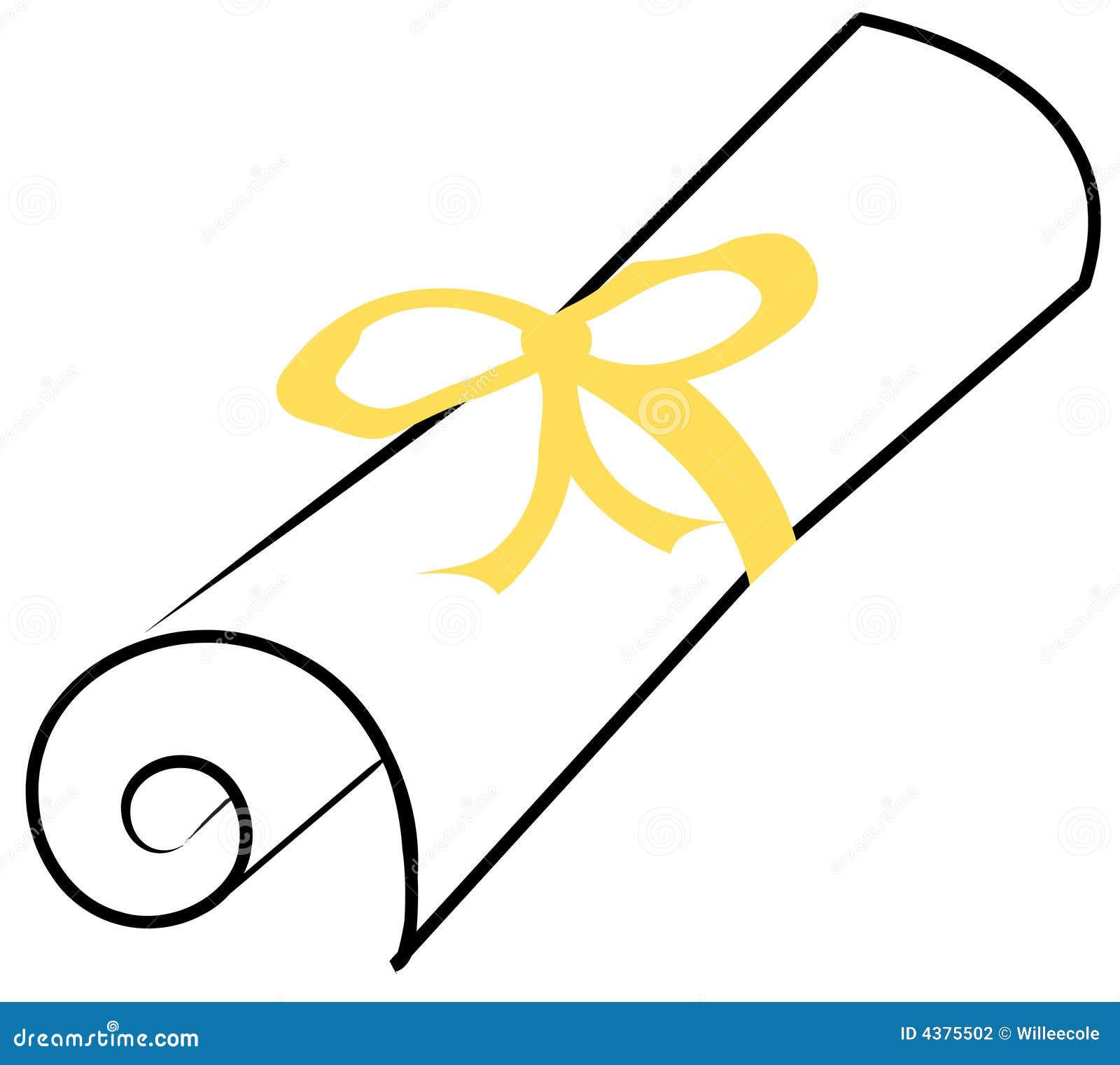 Diploma stock vector. Illustration of paper, success, document - 4375502