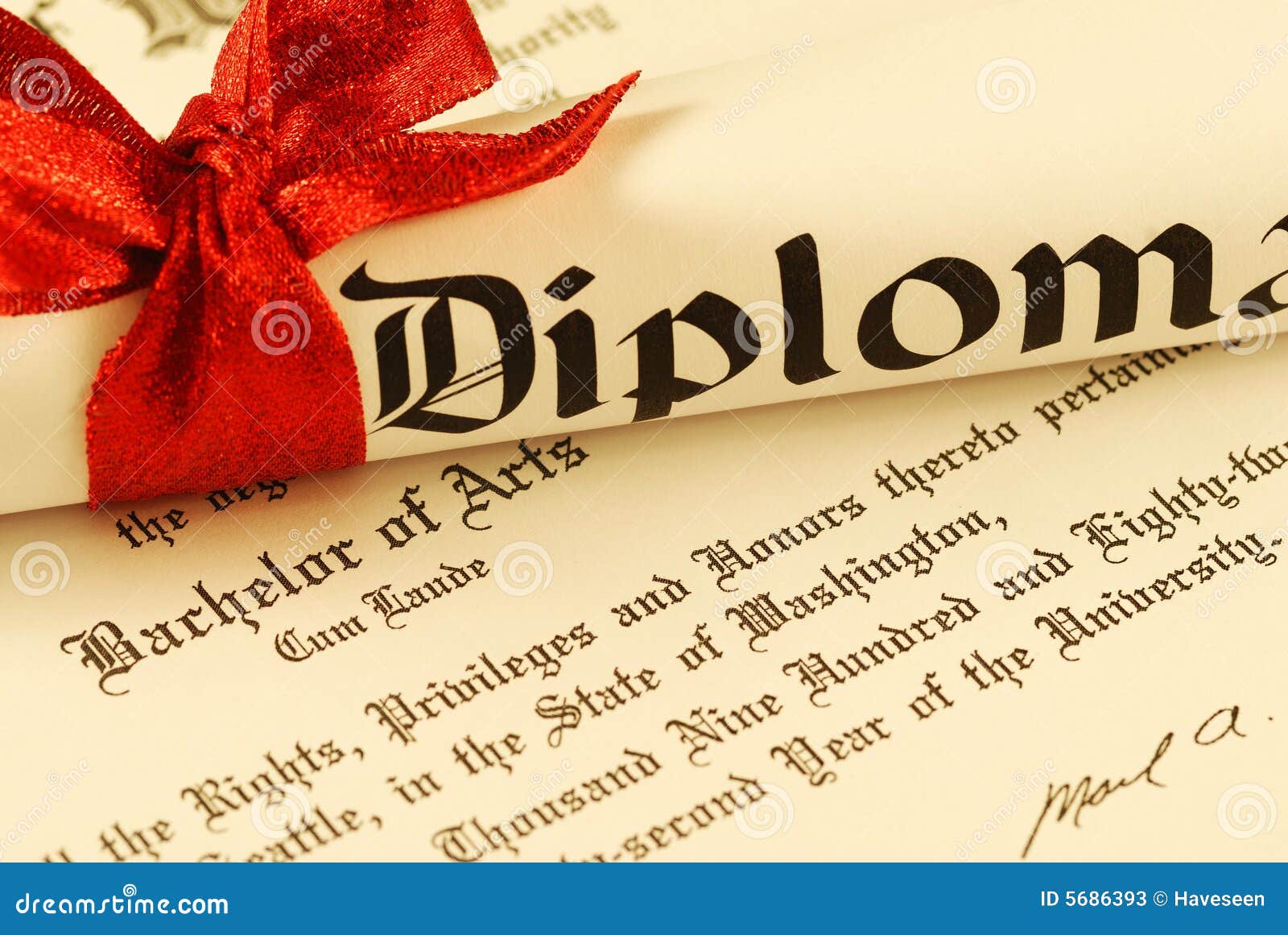 Diploma stock image. Image of student, bachelor, achievement - 5686393